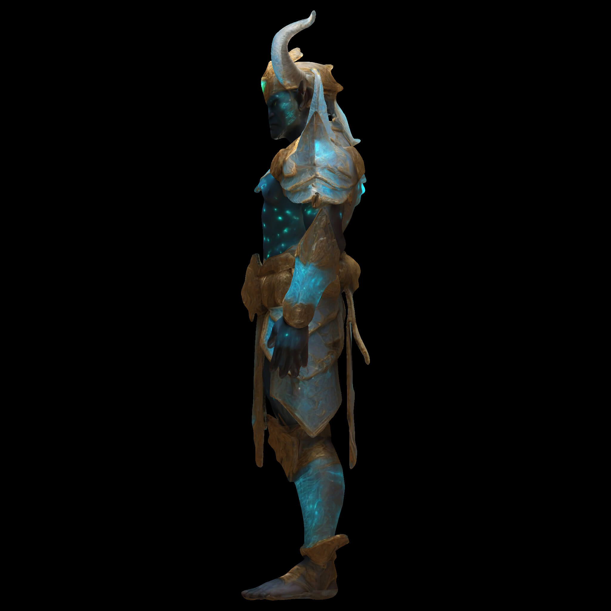 Celestial Guardian Warrior Figure - 3D Model by MRAnyCAD