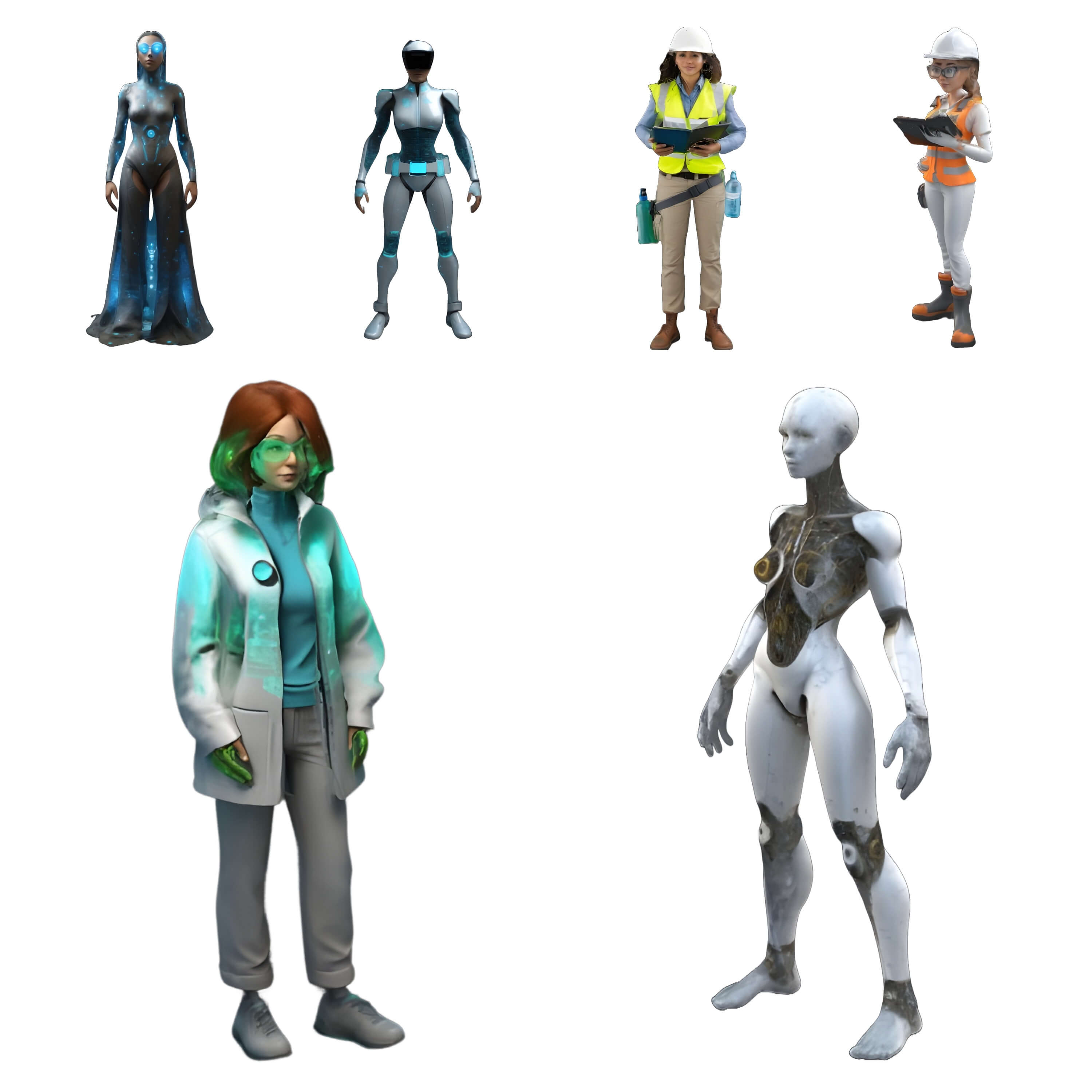 Character Model Collection - Robotics & Professional Ser by MRAnyCAD