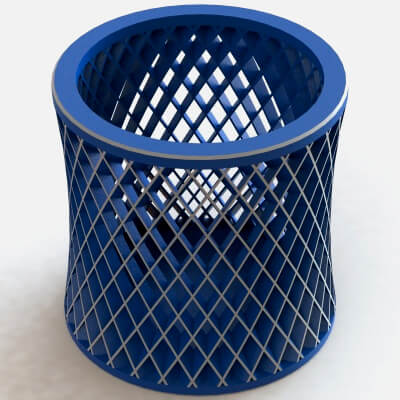 Circular Lattice Holder - 3D Model by MRAnyCAD