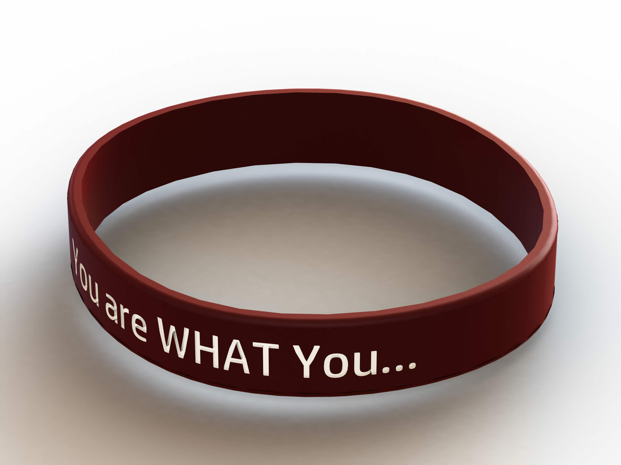 Classic Silicone Wristband - Free 3D Model by MRAnyCAD