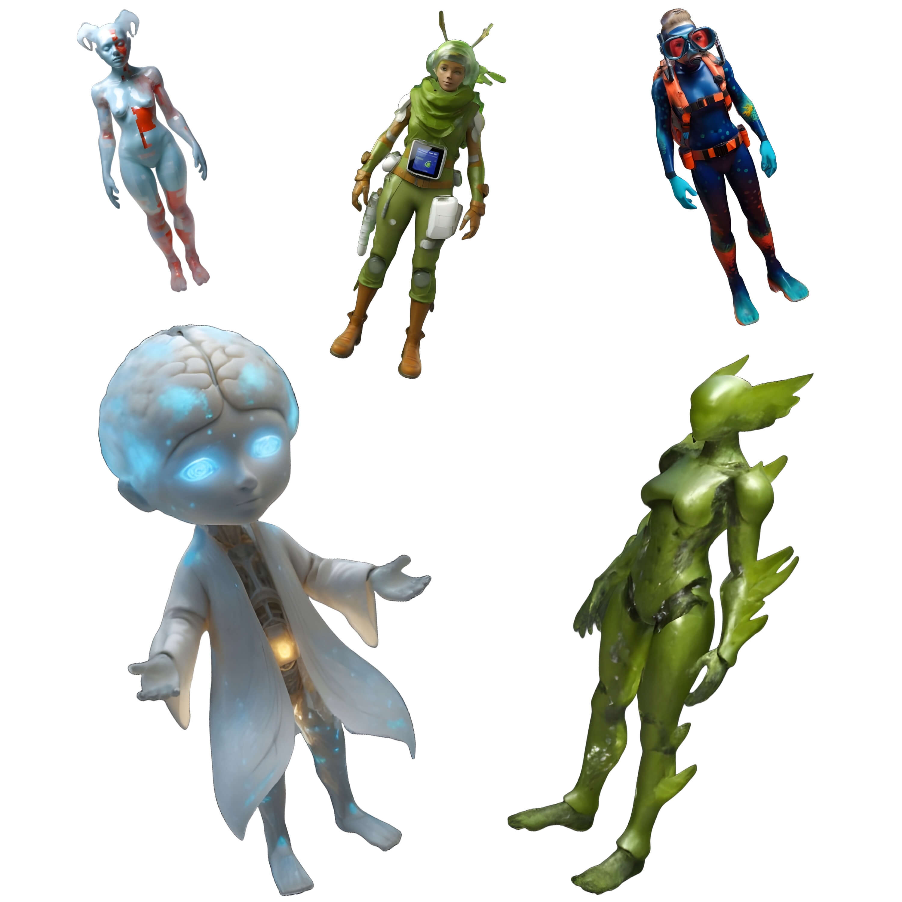 Cosmic Explorers Collection - 3D Model by MRAnyCAD