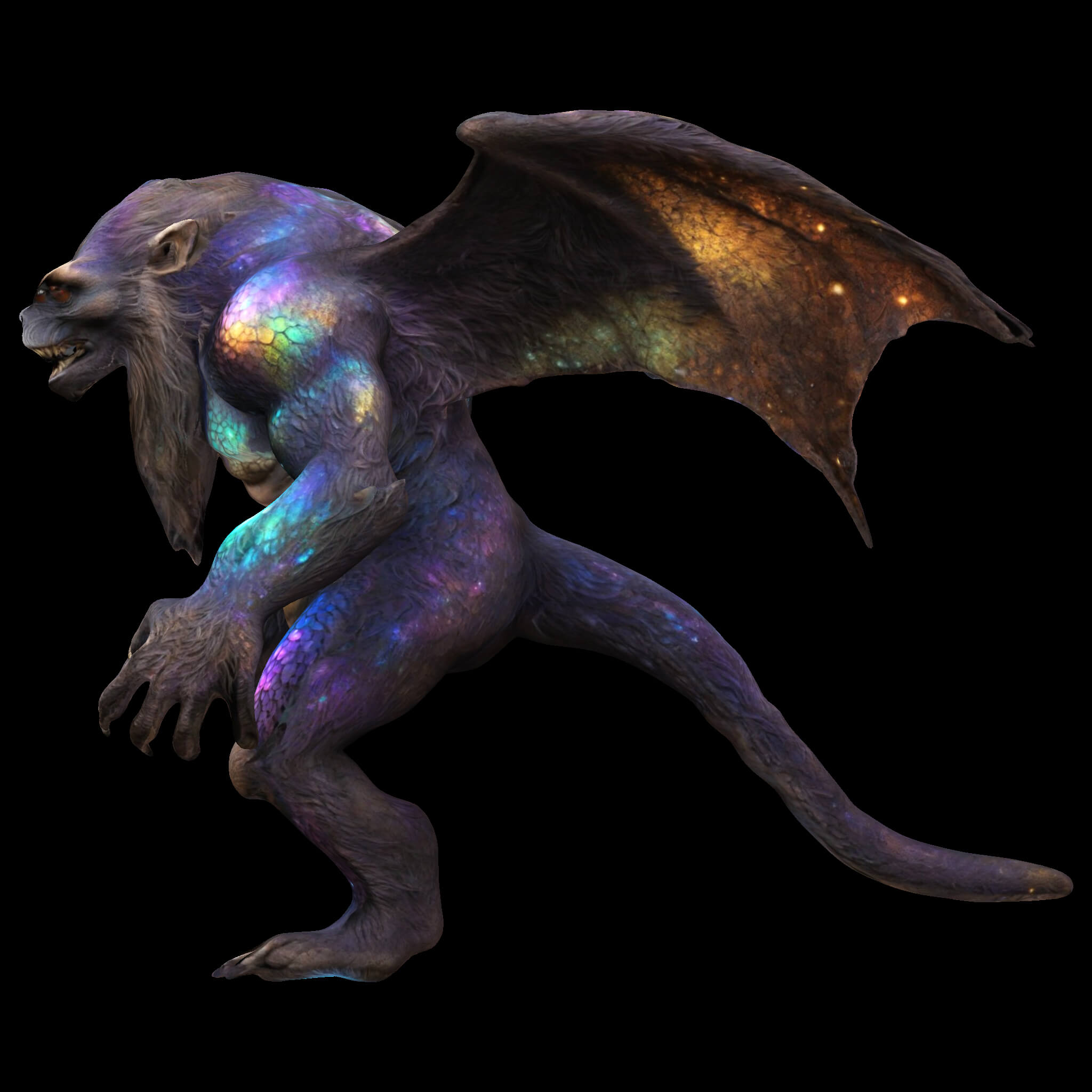Cosmic Werewolf Guardian - 3D Model by MRAnyCAD