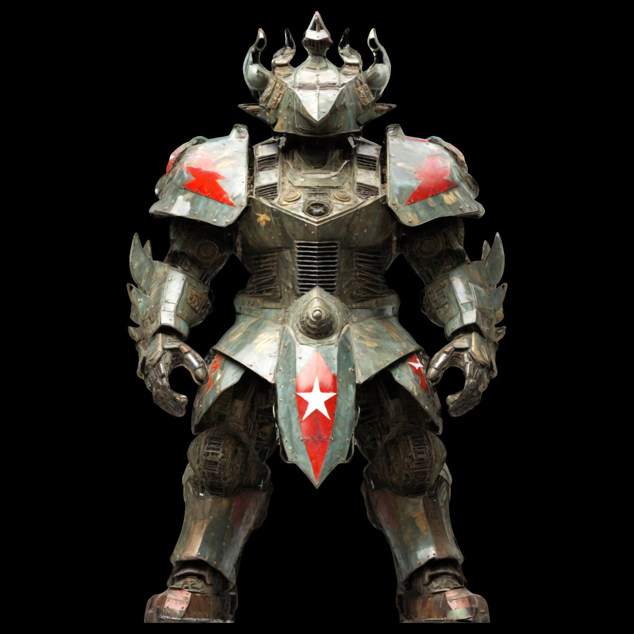 Crimson Warlord Armor - 3D Model by MRAnyCAD