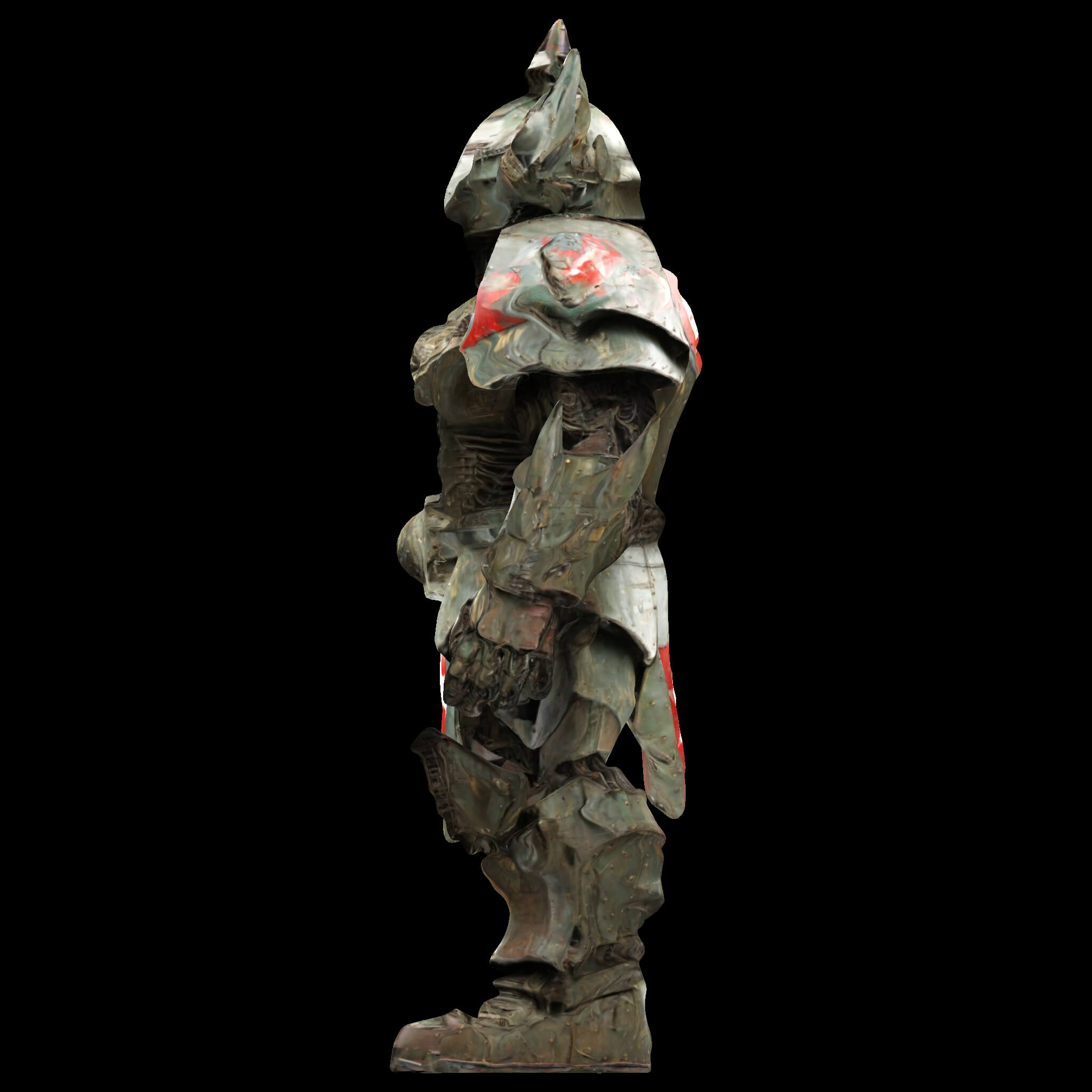 Crimson Warlord Armor - 3D Model by MRAnyCAD