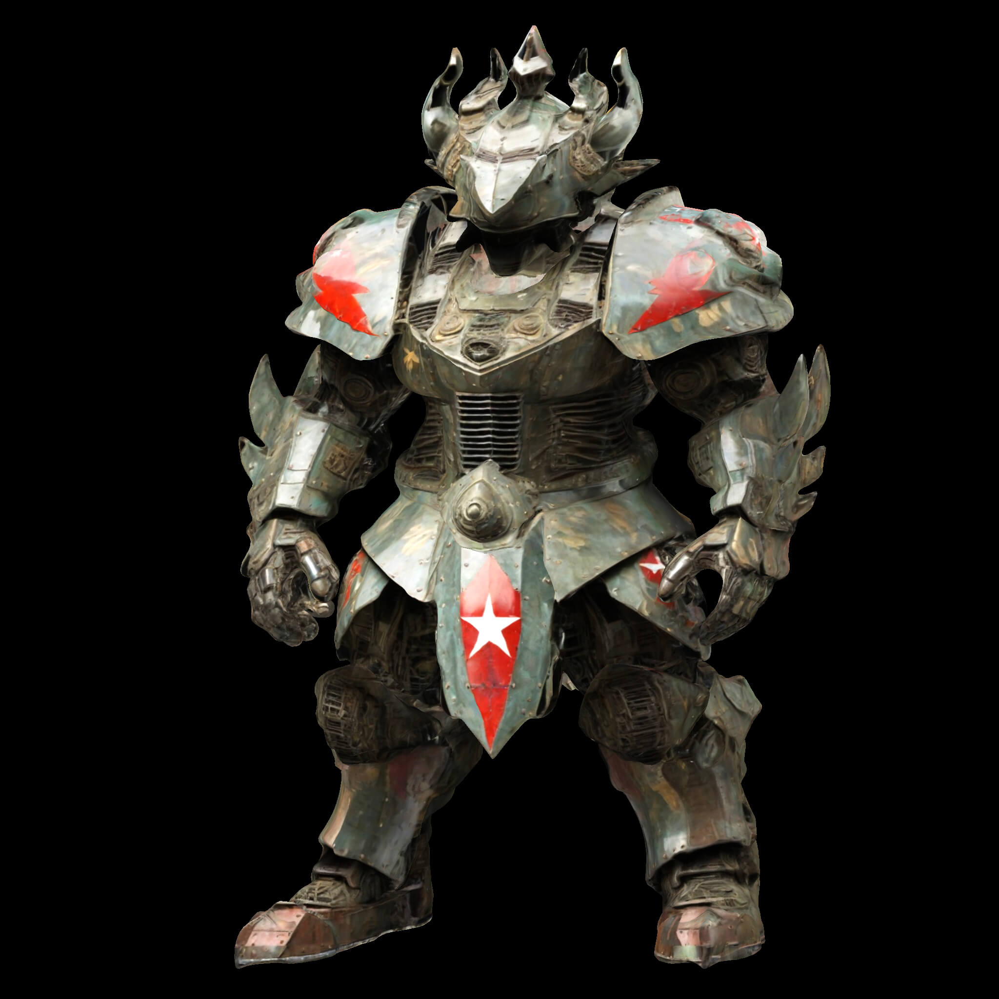 Crimson Warlord Armor - 3D Model by MRAnyCAD