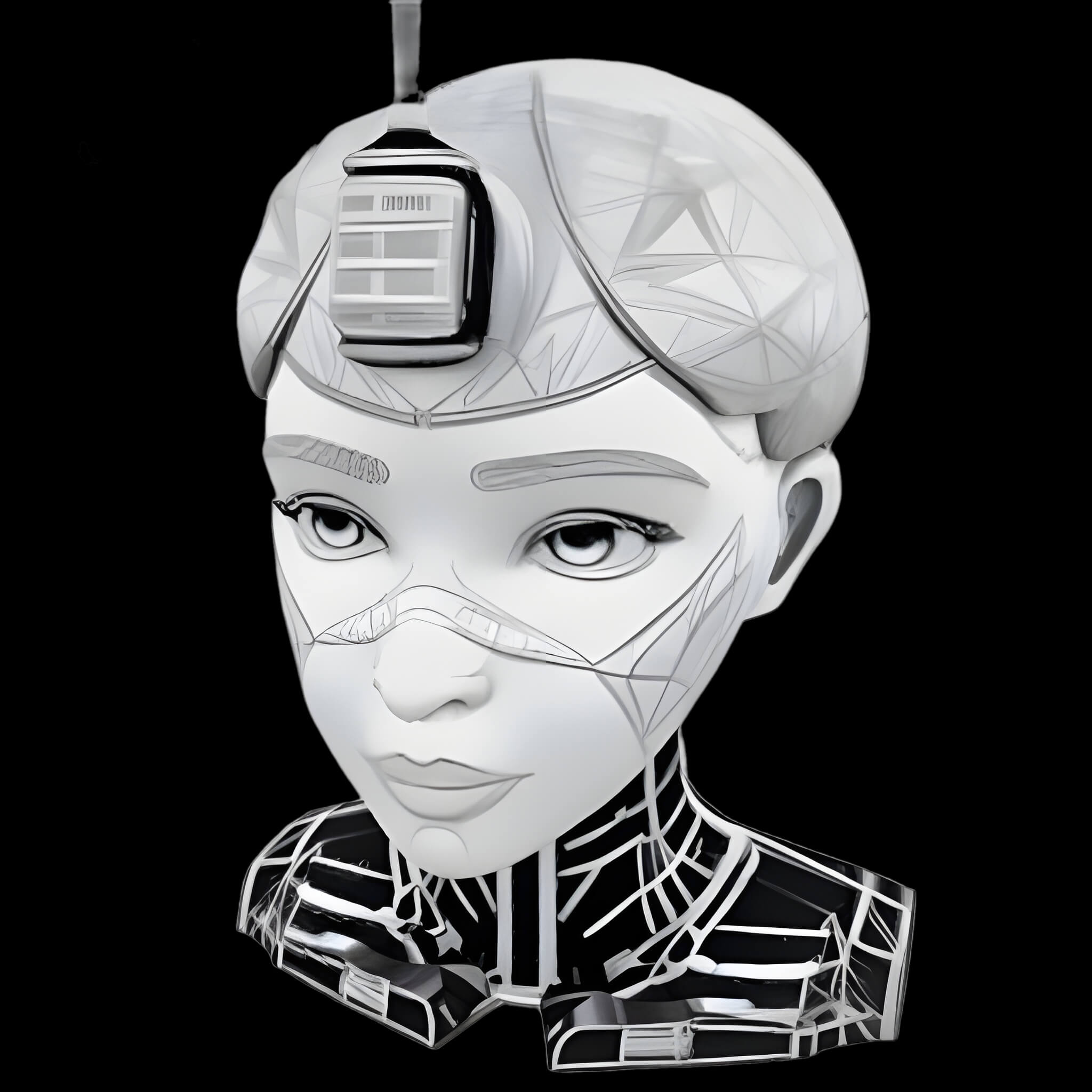 Cyberpunk Era Ladies Collection - Retro-Futuristic Character 3D Model ...