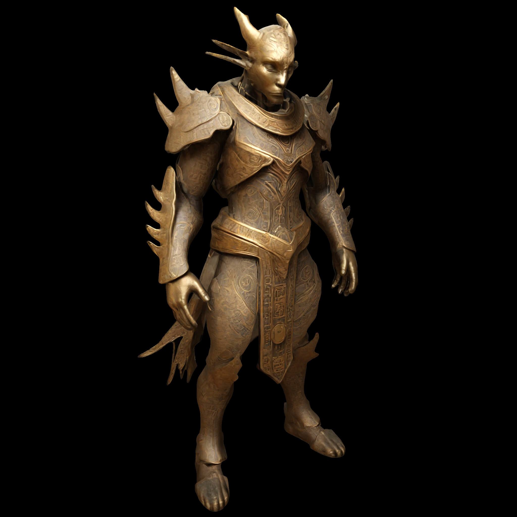 Draconic Knight Battle Armor - 3D Model by MRAnyCAD
