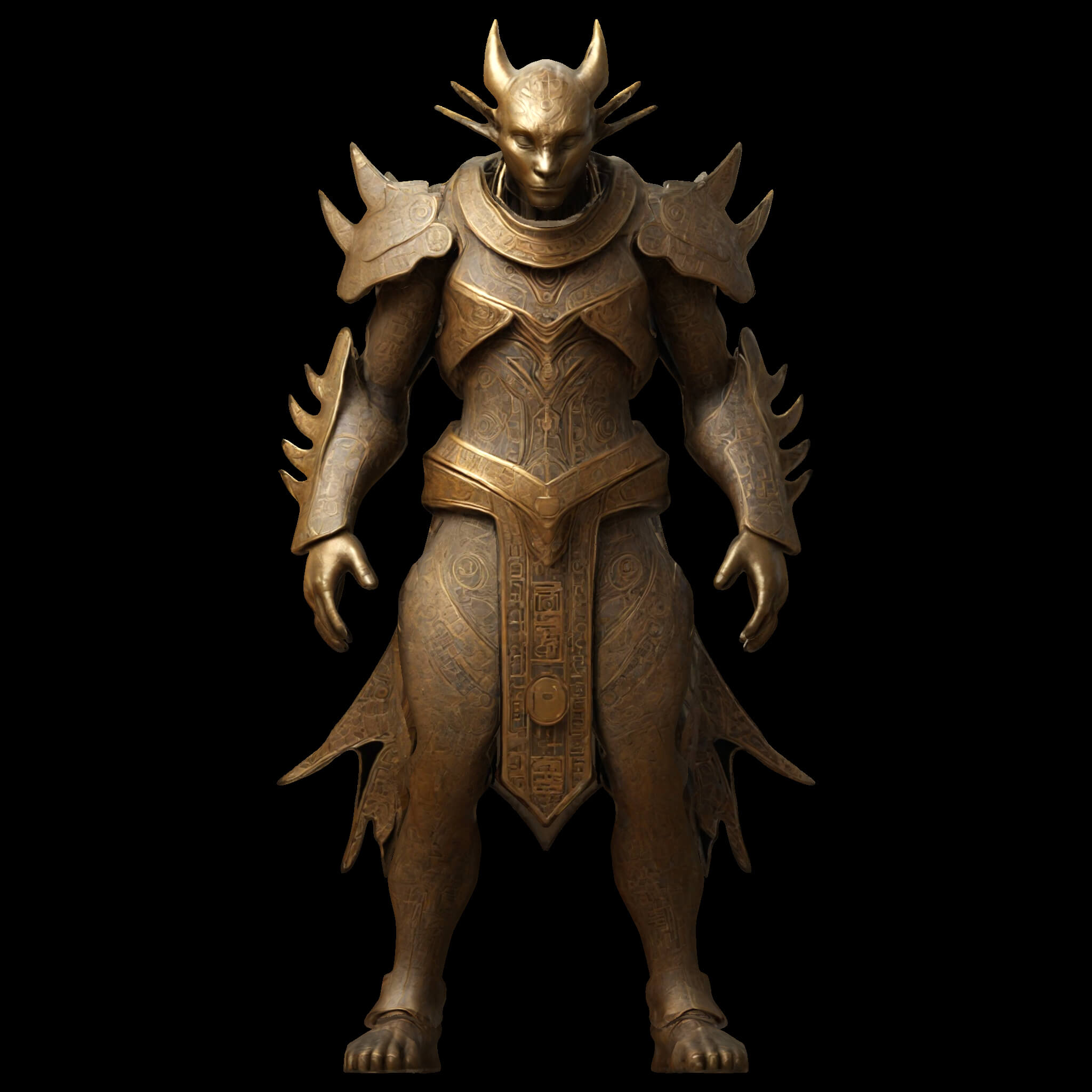 Draconic Knight Battle Armor - 3D Model by MRAnyCAD