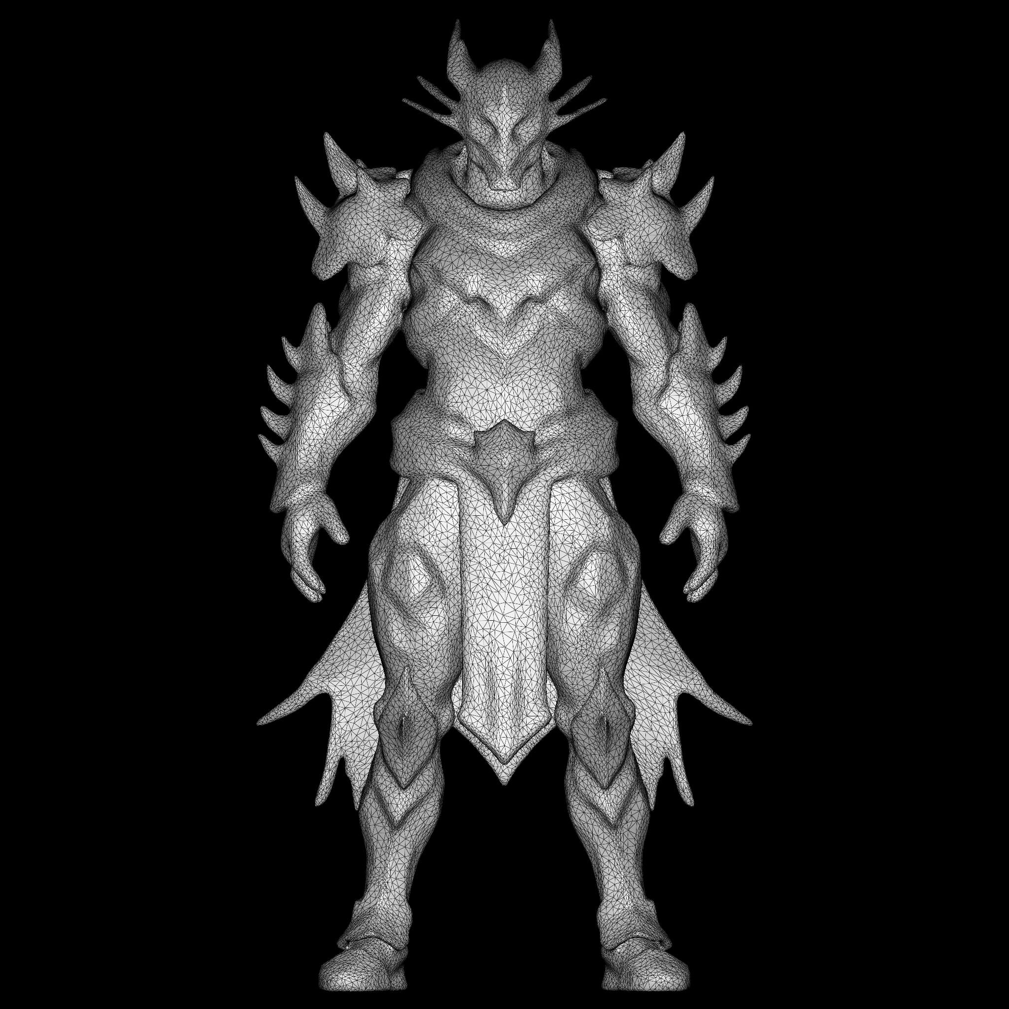 Draconic Knight Battle Armor - 3D Model by MRAnyCAD