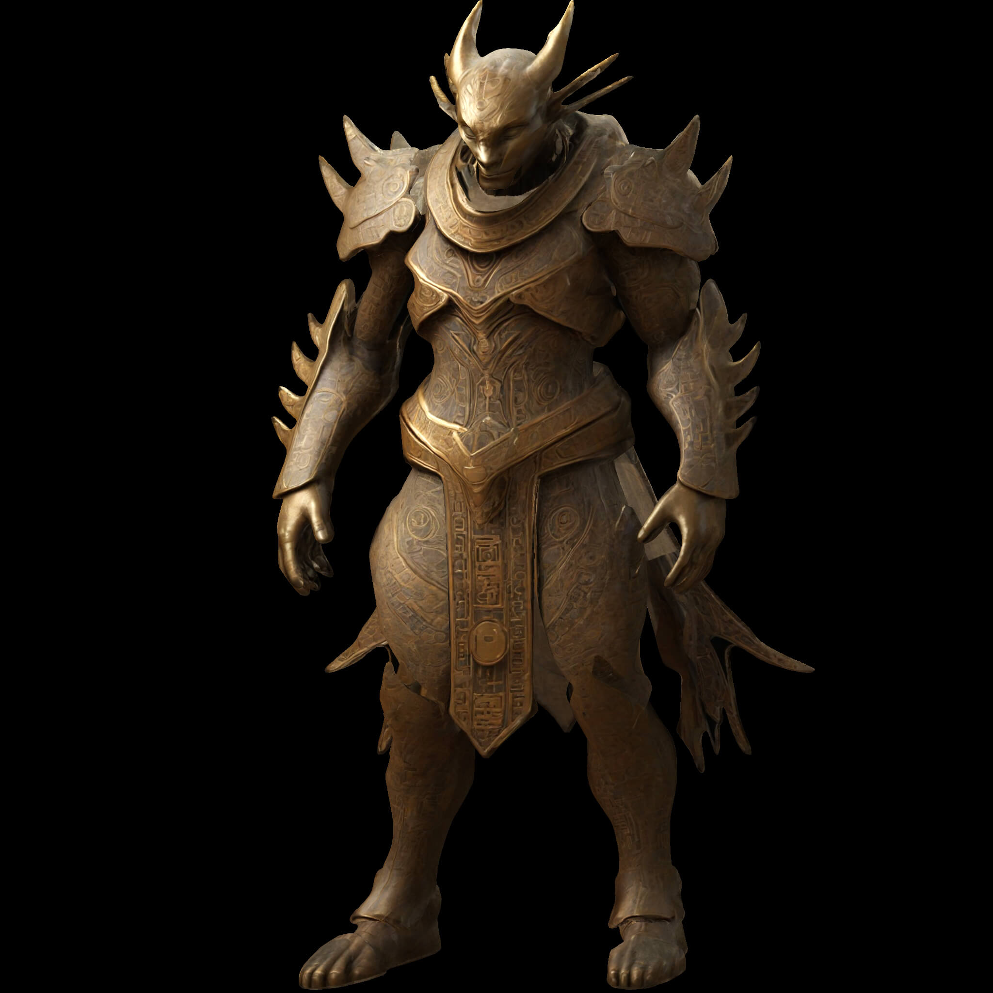 Draconic Knight Battle Armor - 3D Model by MRAnyCAD
