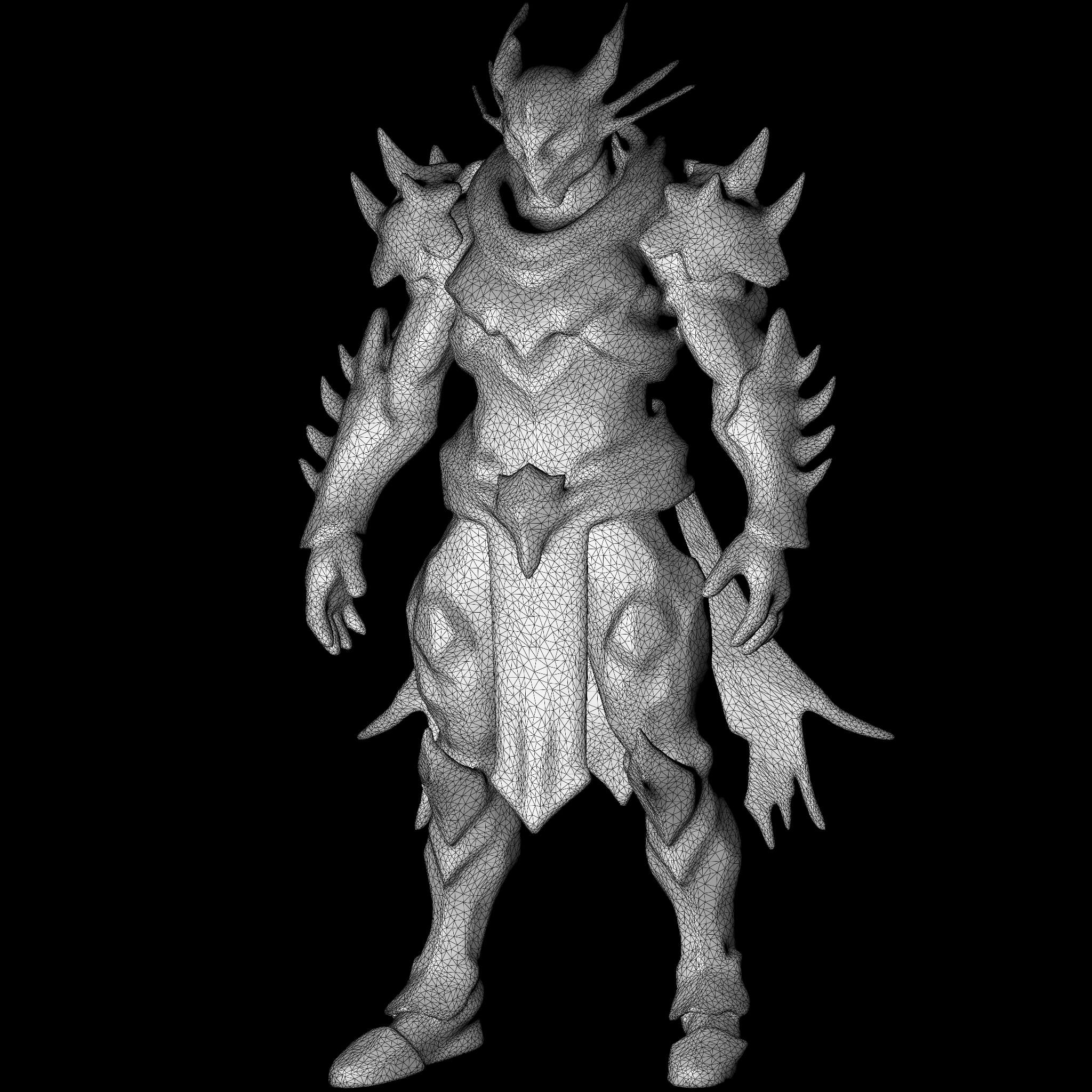 Draconic Knight Battle Armor - 3D Model by MRAnyCAD