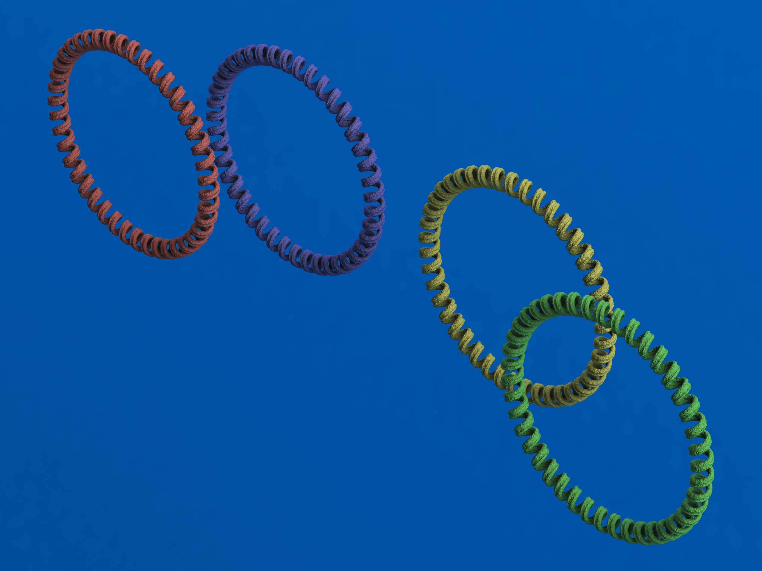 Elastic Coil Plastic Wristbands - 3D Model by MRAnyCAD