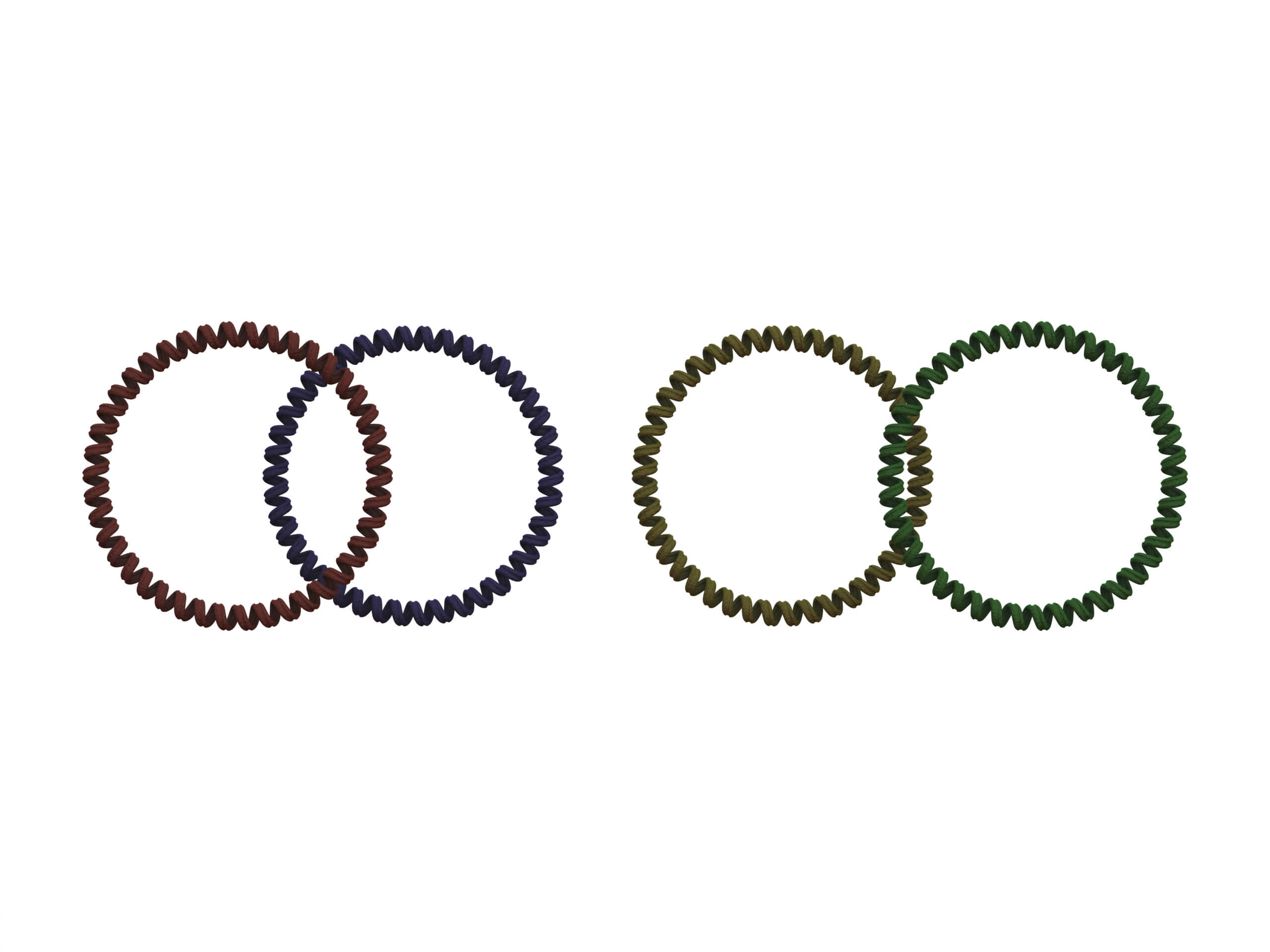 Elastic Coil Plastic Wristbands - 3D Model by MRAnyCAD