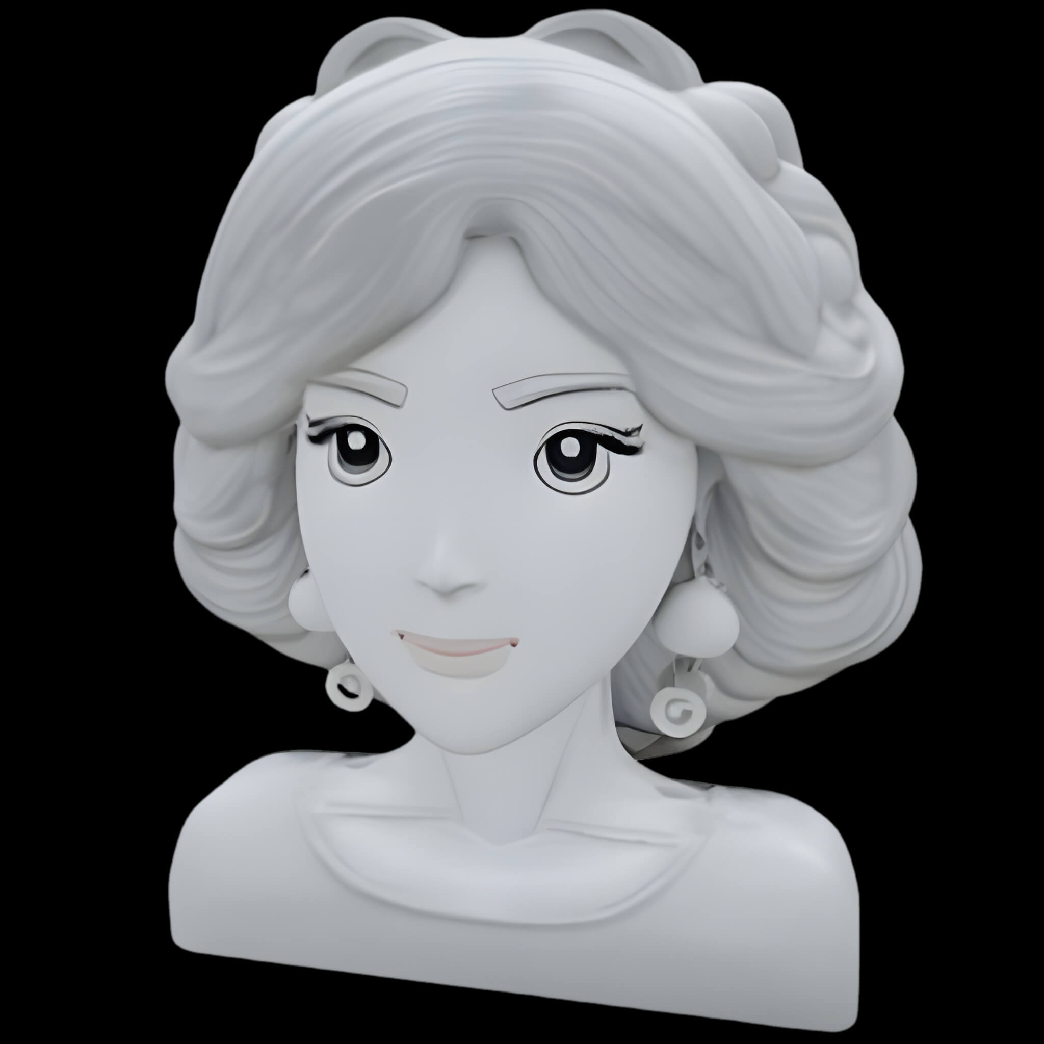 Elegant Stylized Female Bust Collection - 3D Model by MRAnyCAD