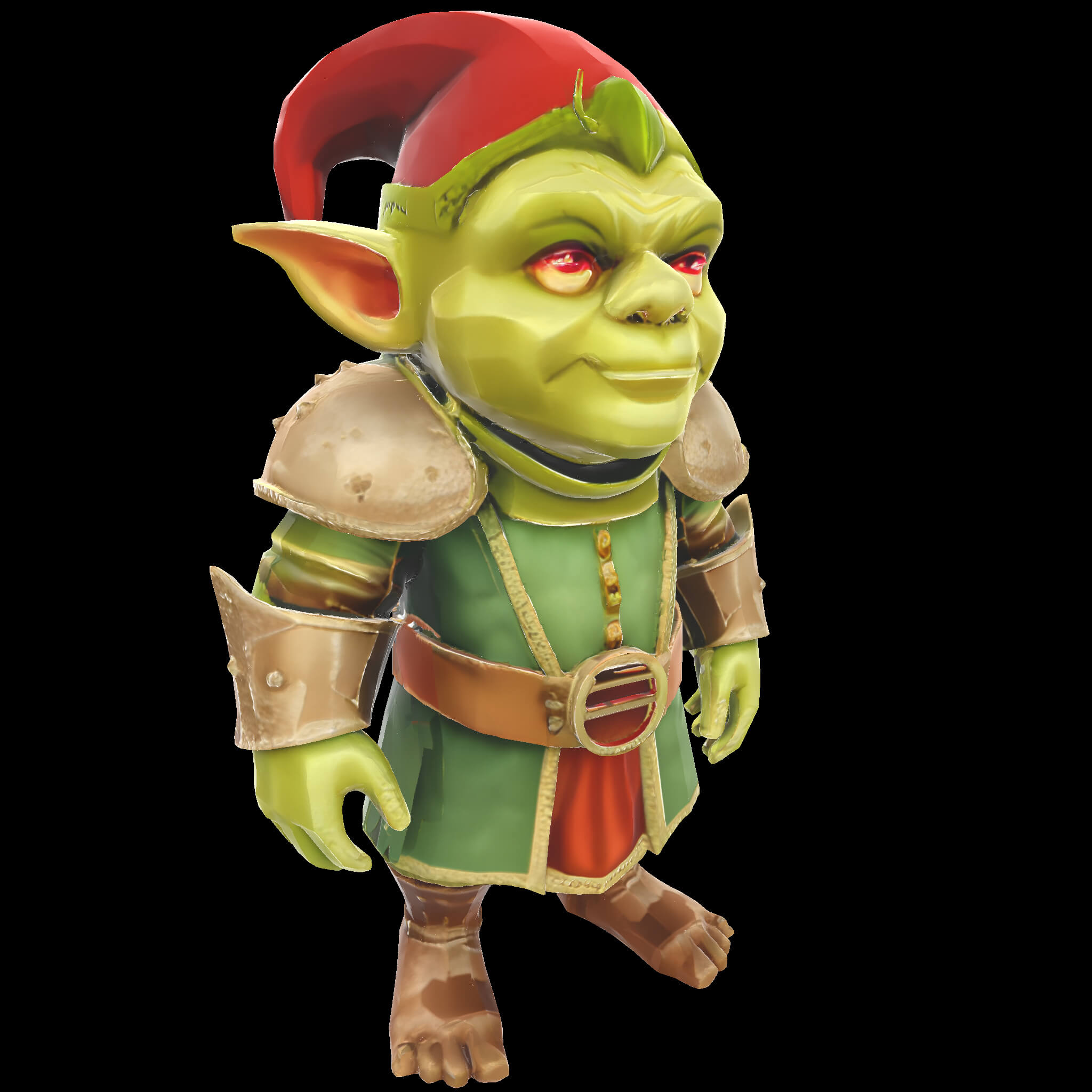 Fantasy Goblin Guard Character - Free 3D Model by MRAnyCAD