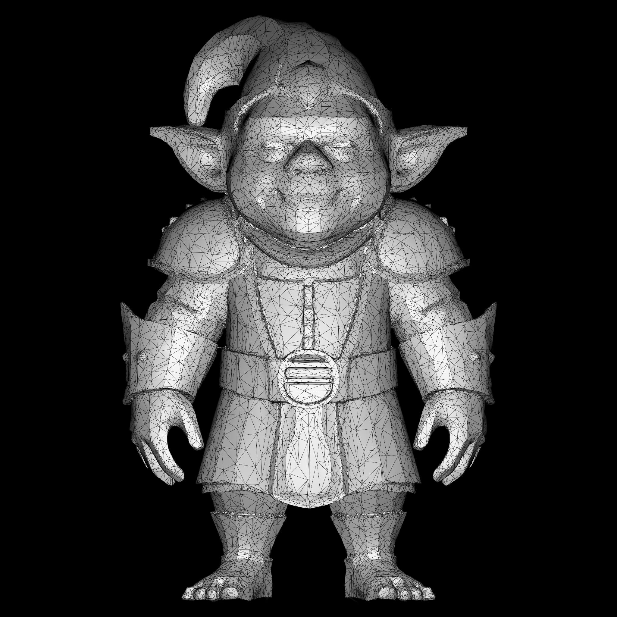 Fantasy Goblin Guard Character - Free 3D Model by MRAnyCAD