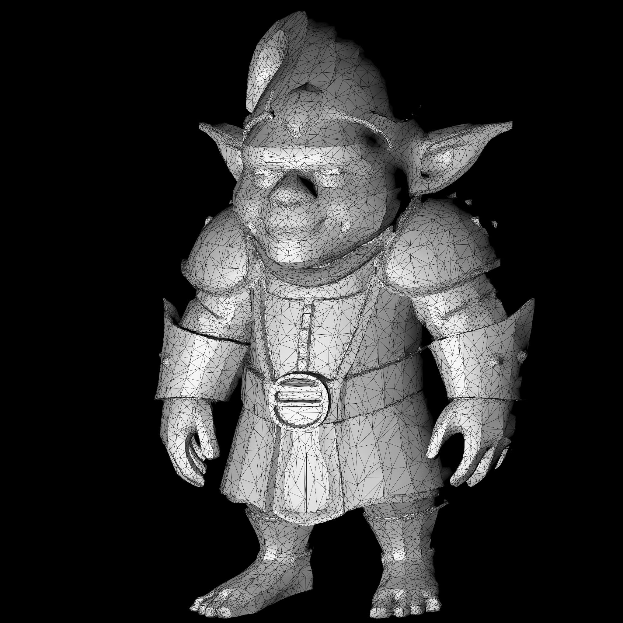 Fantasy Goblin Guard Character - Free 3D Model by MRAnyCAD