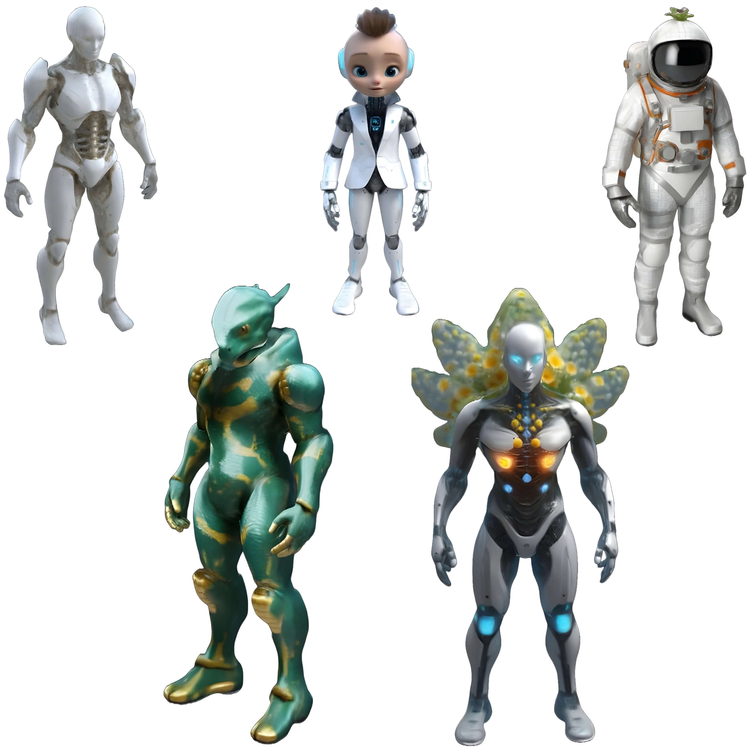Future Beings Series - 3D Model by MRAnyCAD