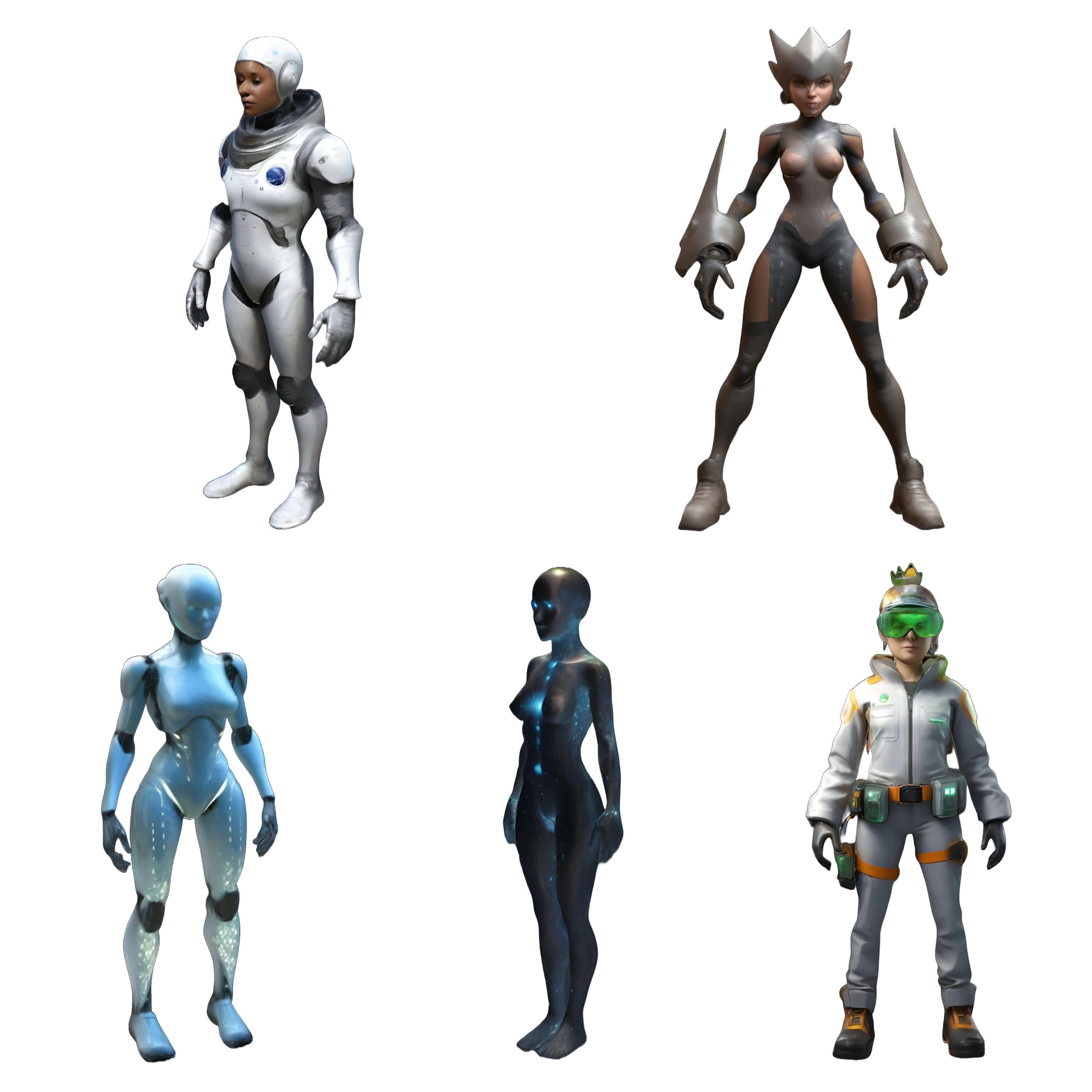 Futuristic Character Pack - Vol. 1 3D Model by MRAnyCAD