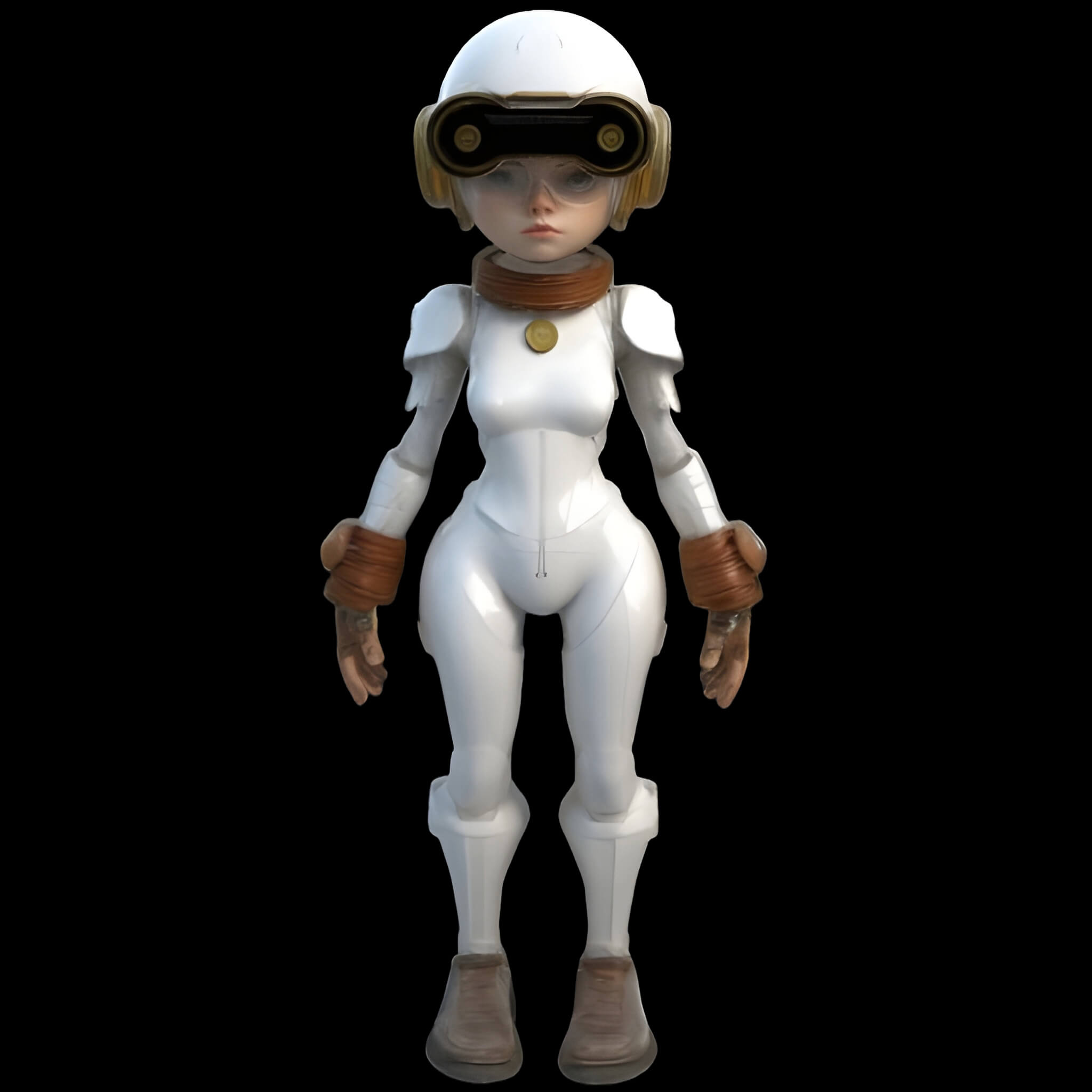 Futuristic Female Android Figurines Collection - 3D Model by MRAnyCAD