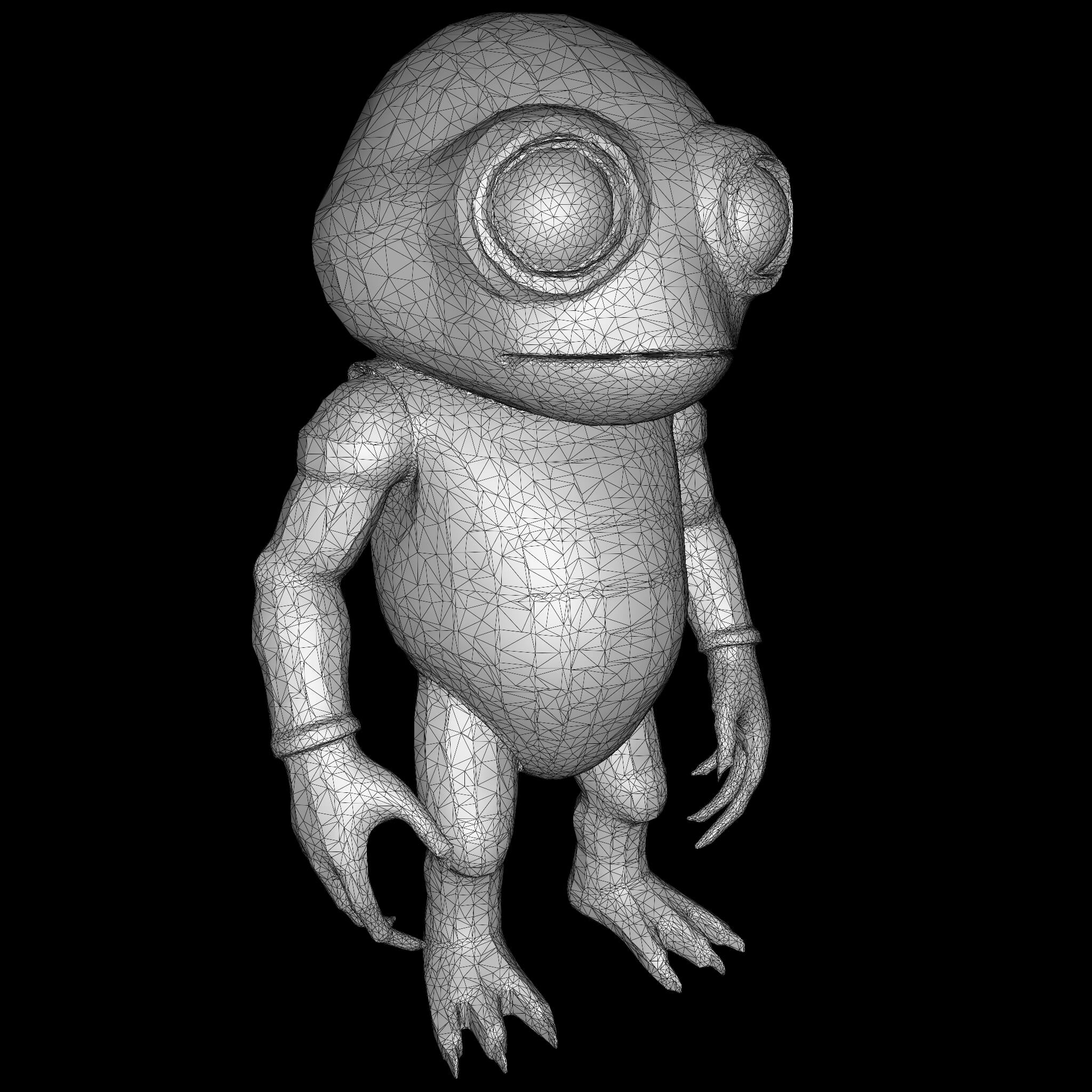 Gecko Guardian - The Wide-Eyed Reptilian Character Free 3D Model by ...