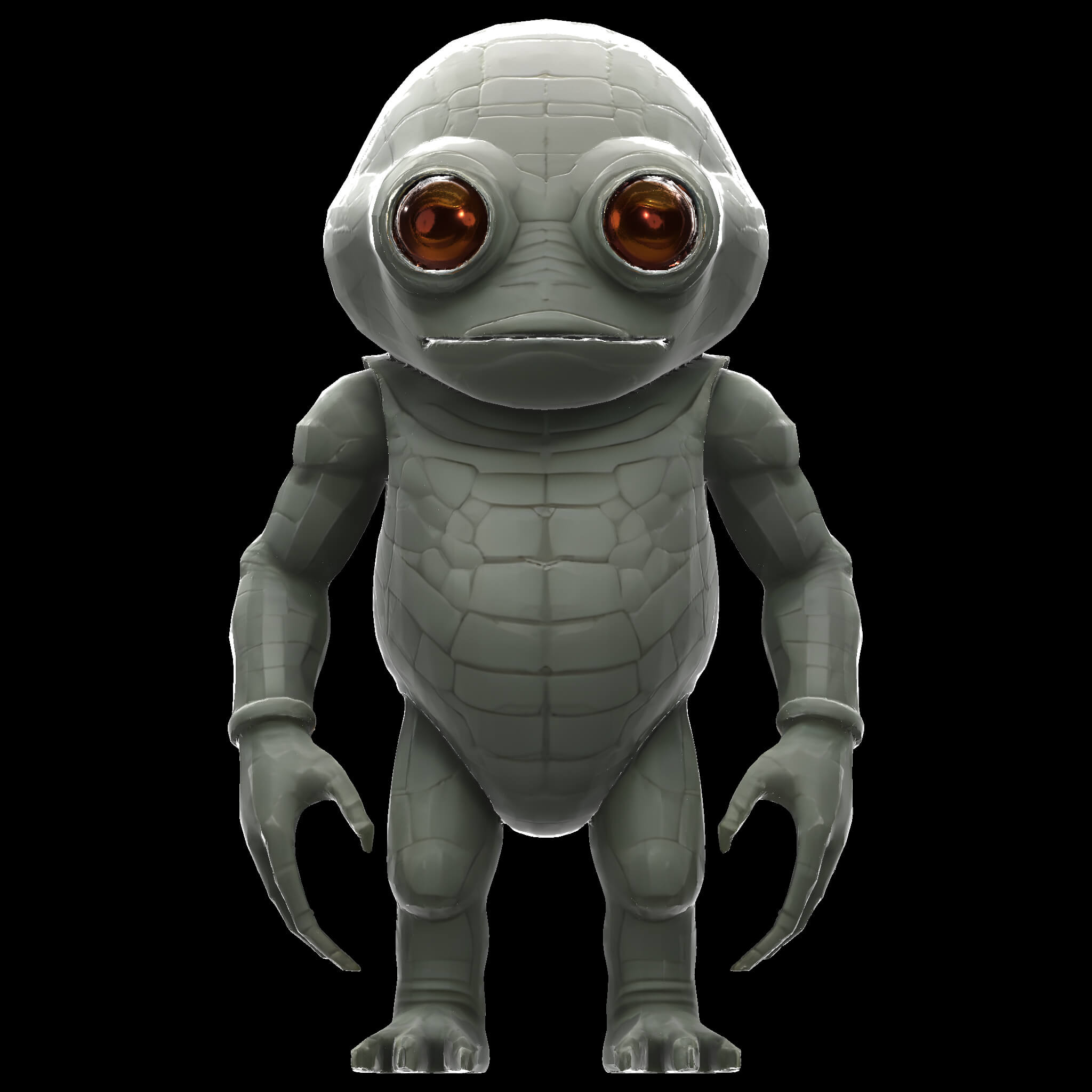 Gecko Guardian - The Wide-Eyed Reptilian Character Free 3D Model by ...