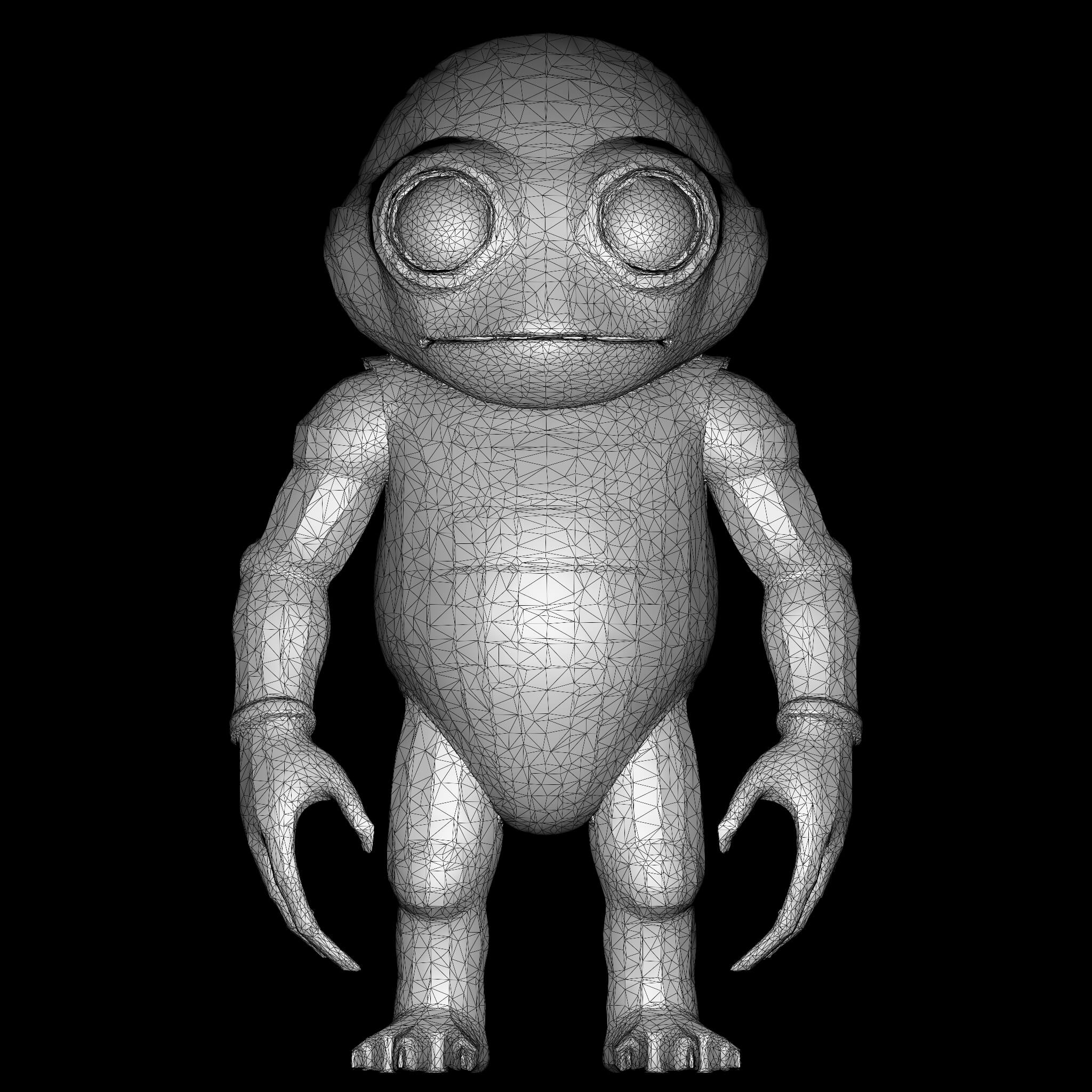 Gecko Guardian - The Wide-Eyed Reptilian Character Free 3D Model by ...