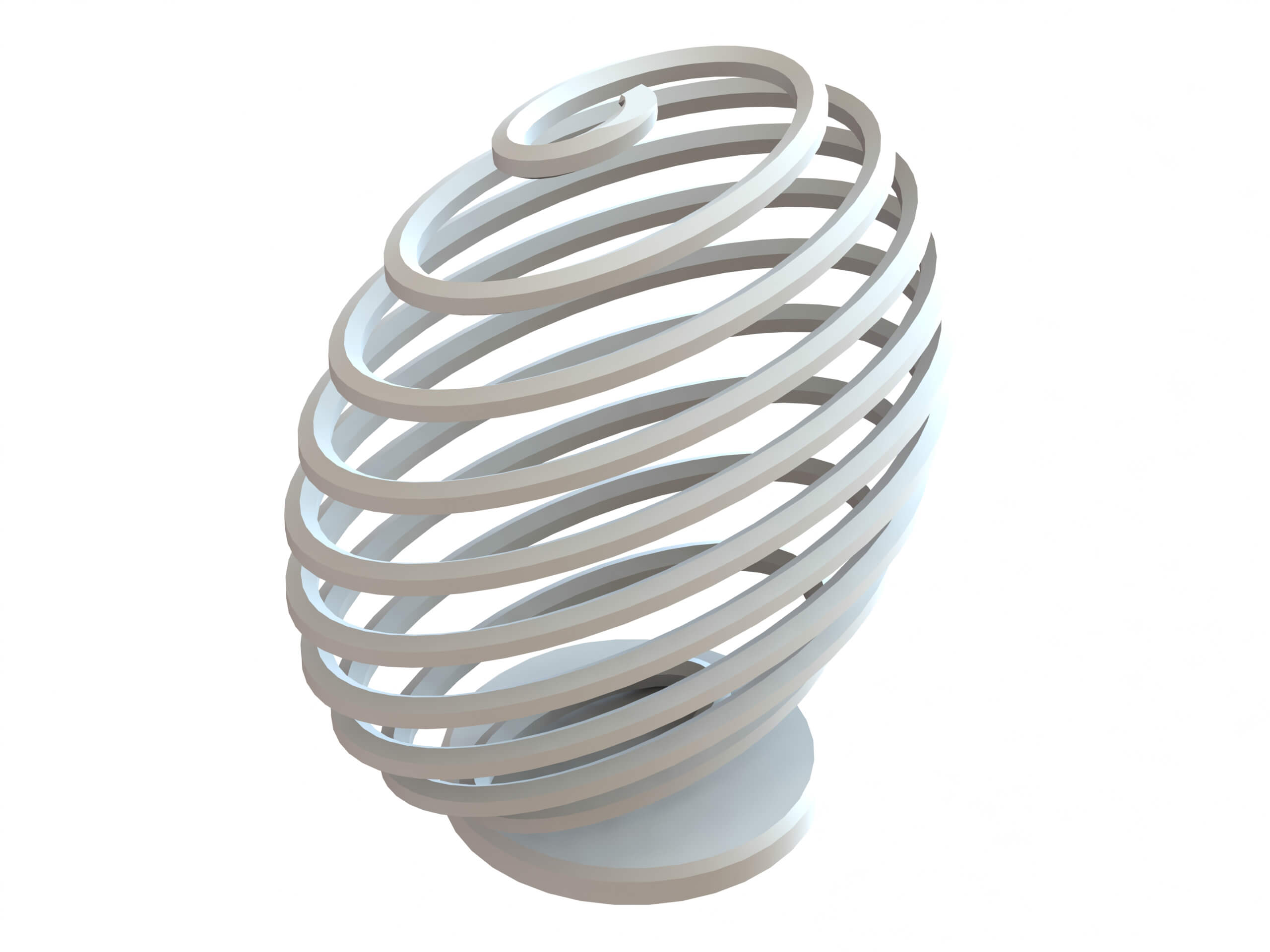 Hexagon Geometric Spring Art - 3D Print Model by MRAnyCAD