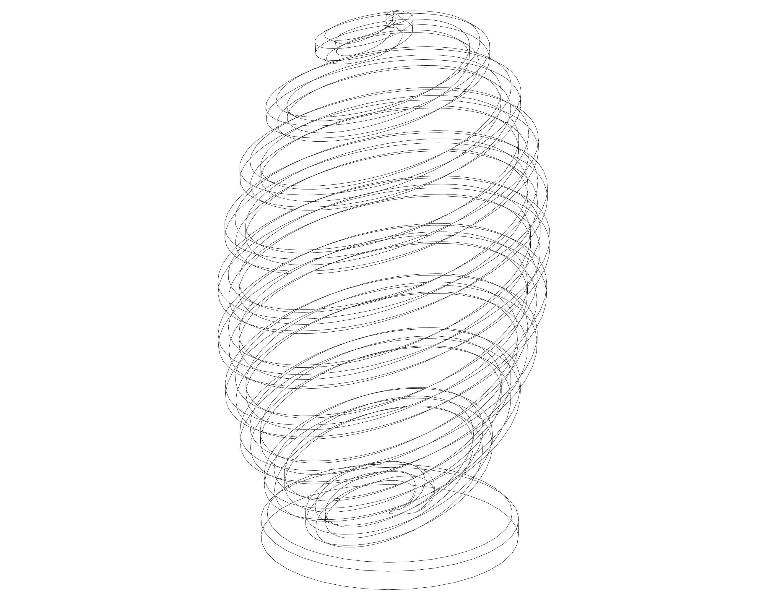 Hexagon Geometric Spring Art - 3D Print Model by MRAnyCAD
