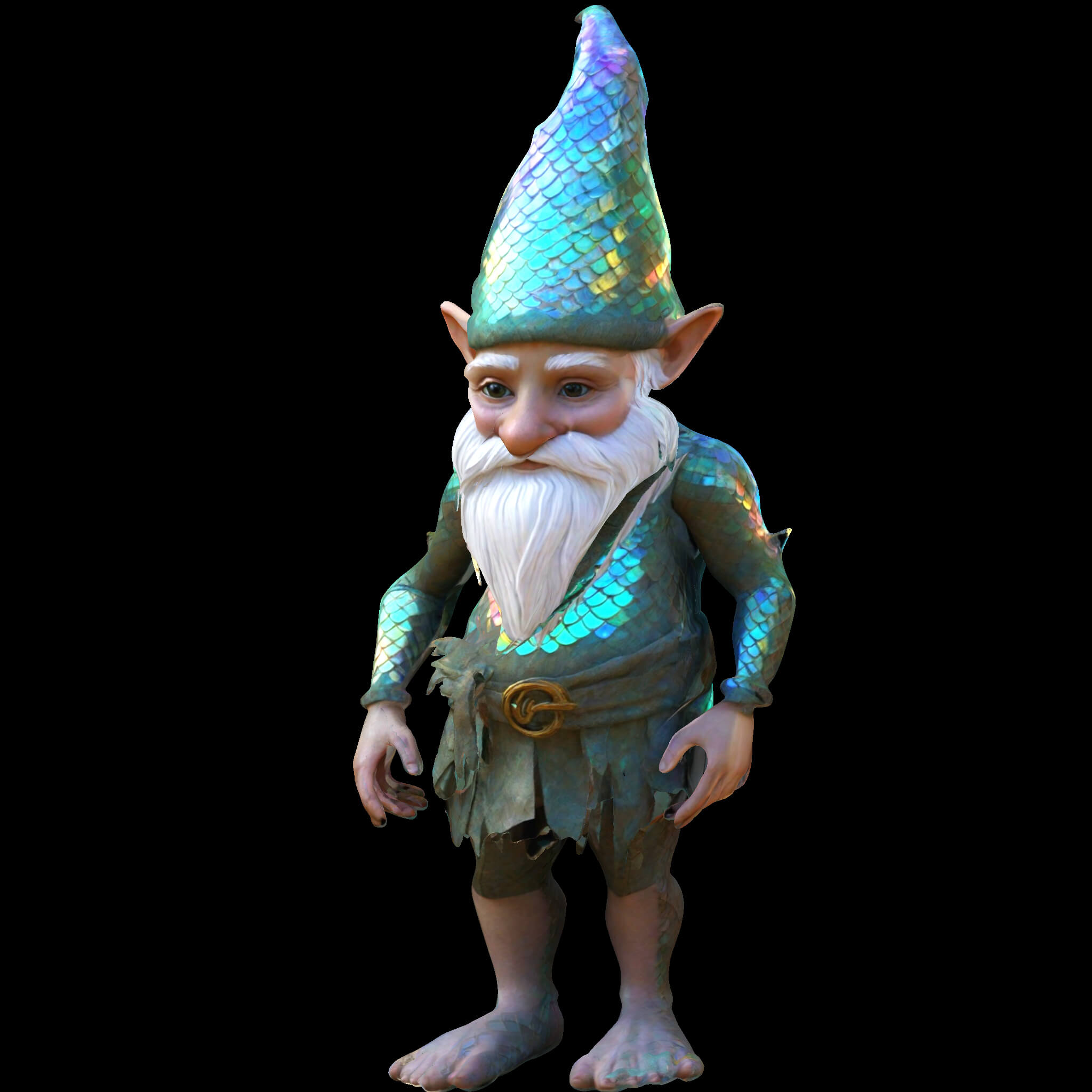 Iridescent Forest Gnome - 3D Model by MRAnyCAD