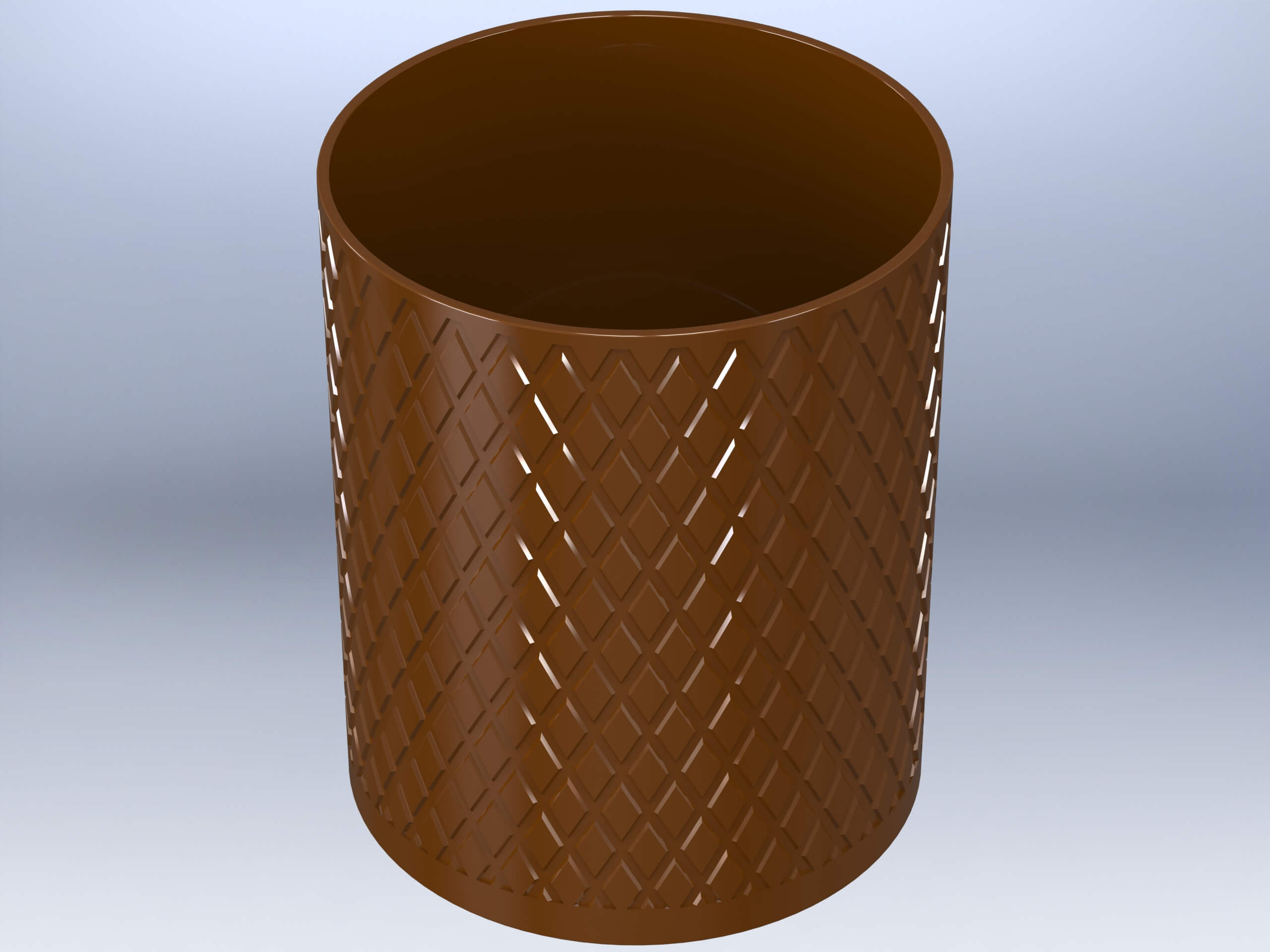 Knurled Antique Round Holder - 3D Print Model by MRAnyCAD