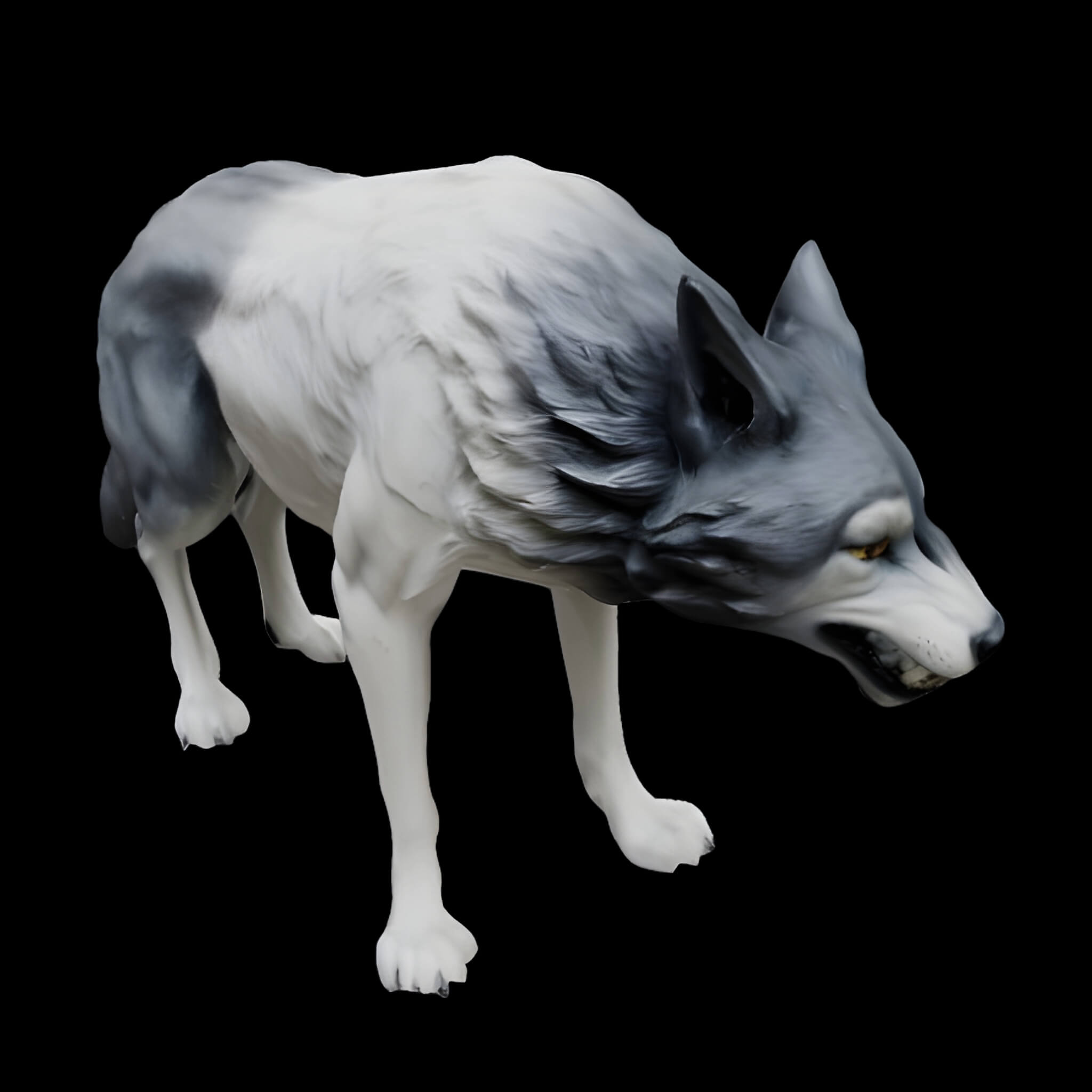 Lunar Wolf Series - 3D Model by MRAnyCAD