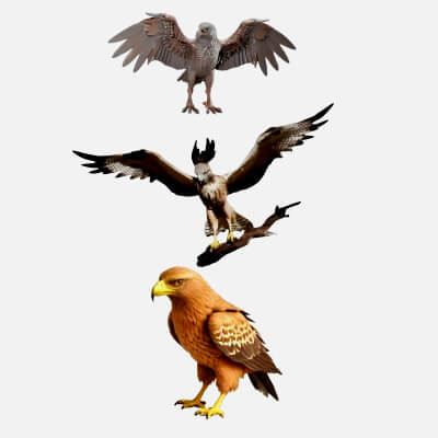 Majestic Eagle Display Model by MRAnyCAD