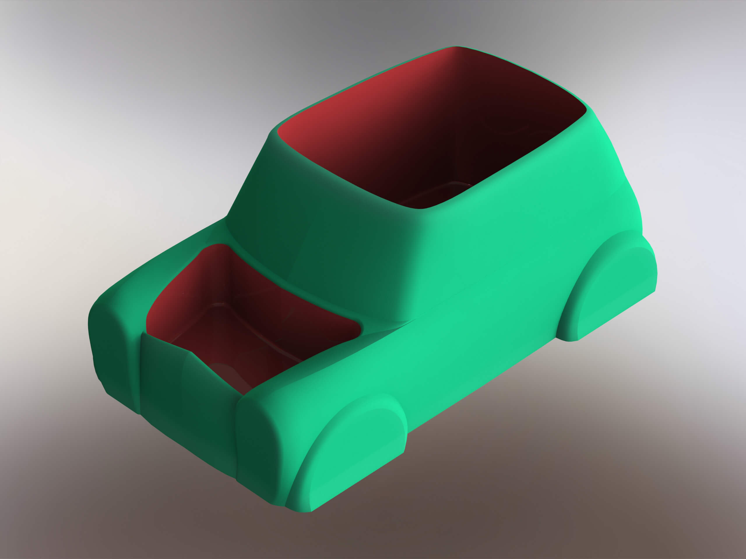 Mini Car Storage Box - 3D Model by MRAnyCAD
