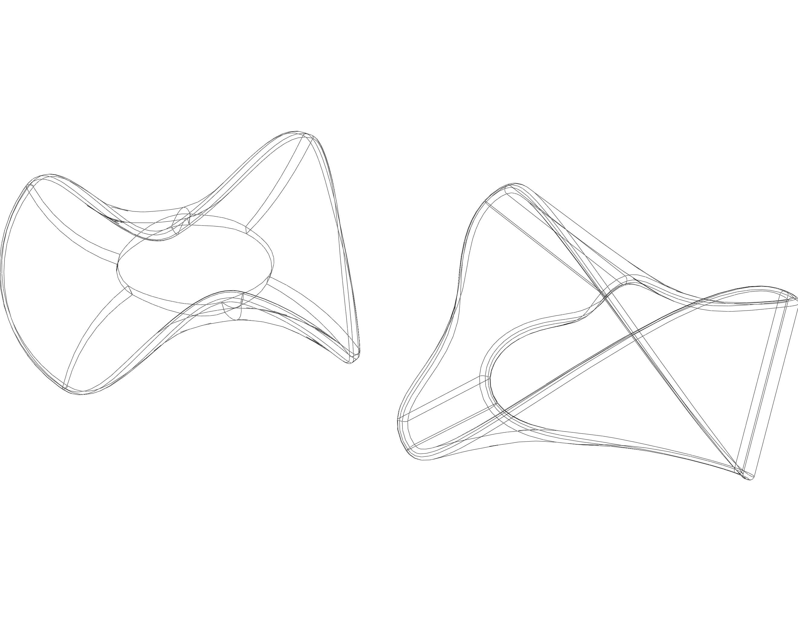 Moebius Shape Geometric Art - 3D Model by MRAnyCAD