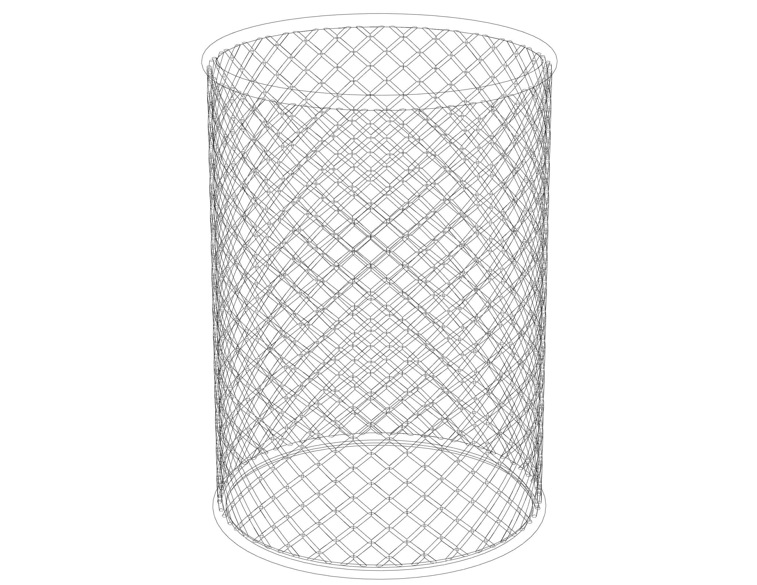 Office Pen Mesh Holder 10 Cm - 3D Model by MRAnyCAD