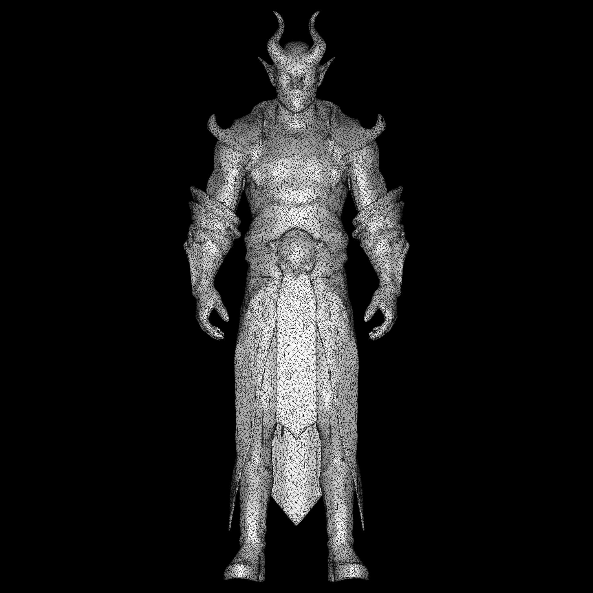 Orcish Horned Warrior - 3D Model by MRAnyCAD
