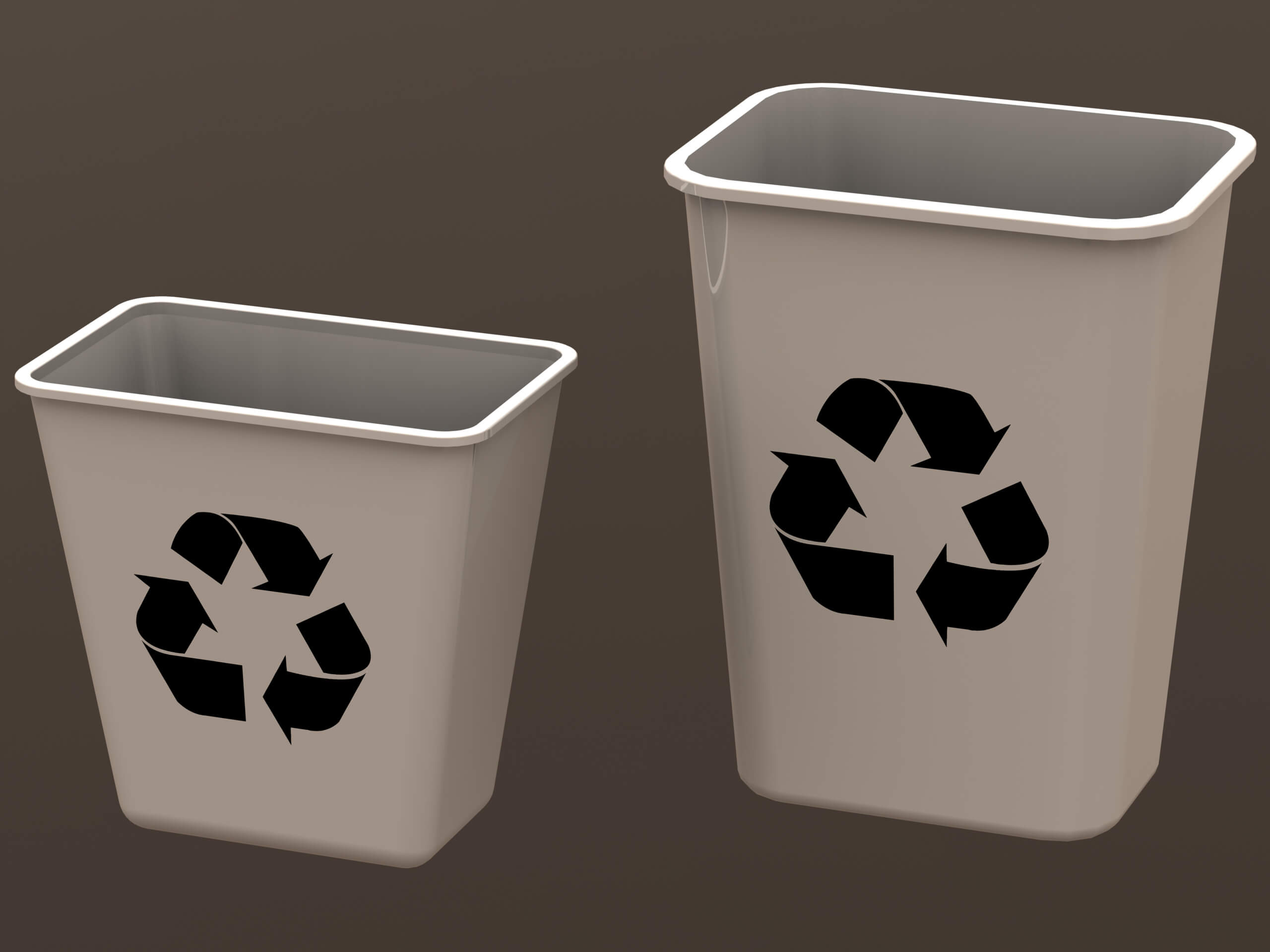 Pe Waste Bin - 3D Model by MRAnyCAD