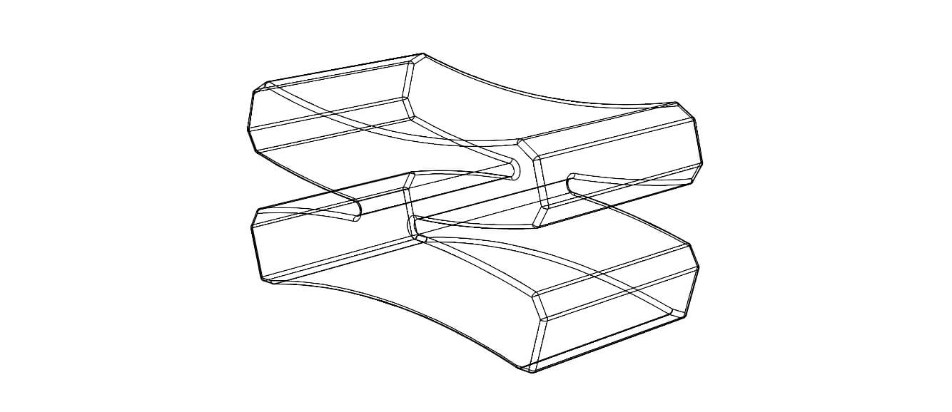 Plastic Chopstick Rest Stand - 3D Model by MRAnyCAD