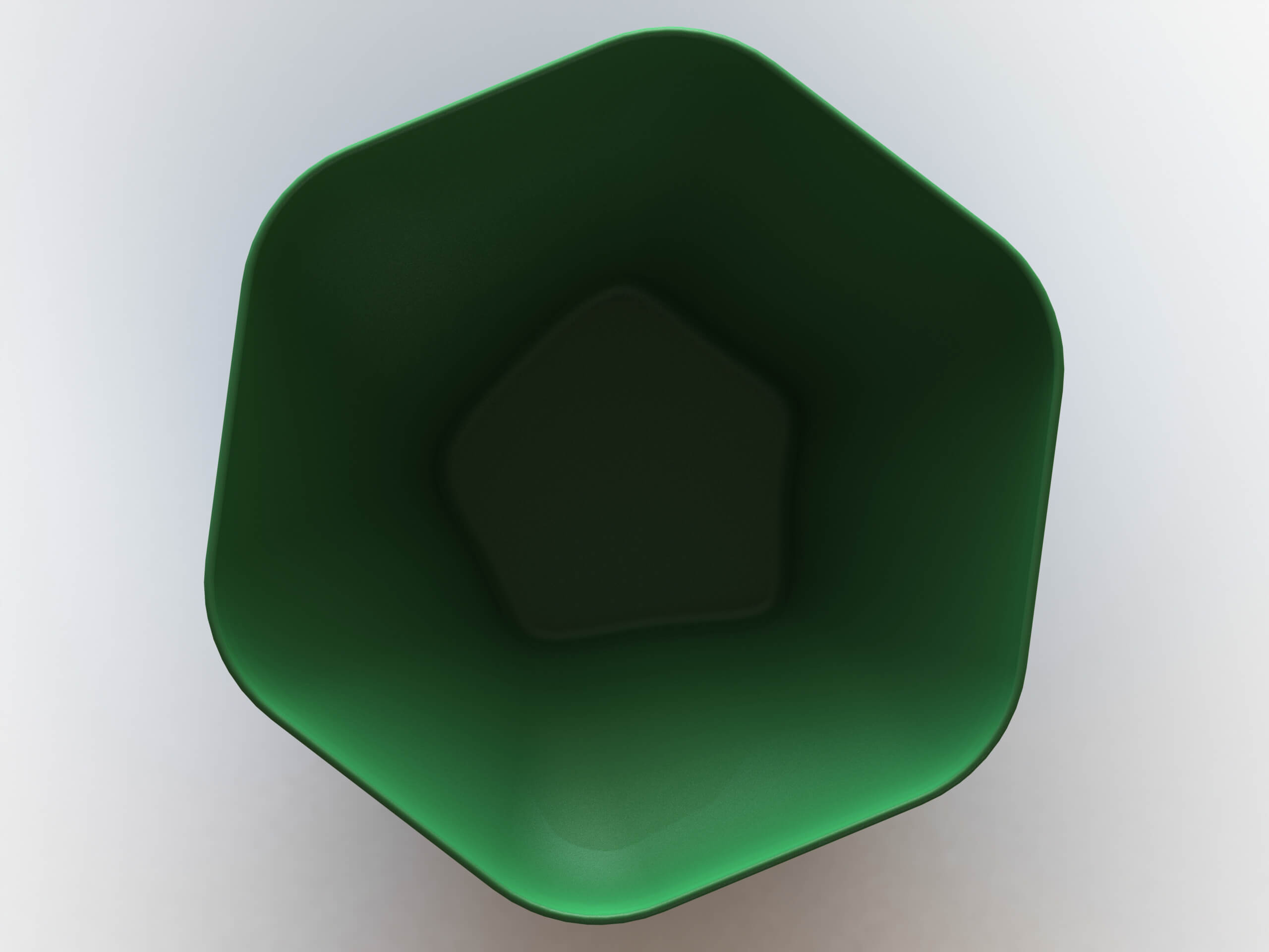 Plastic Hexagonal Fruit Bowl - 3D Print Model by MRAnyCAD
