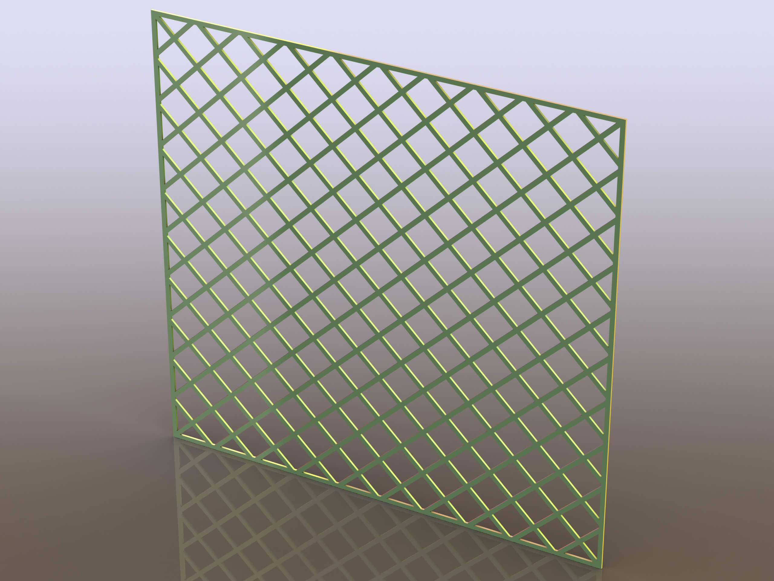 Plastic Mosaic Tile Sheet 300mm X 300mm - 3D Print Model by MRAnyCAD