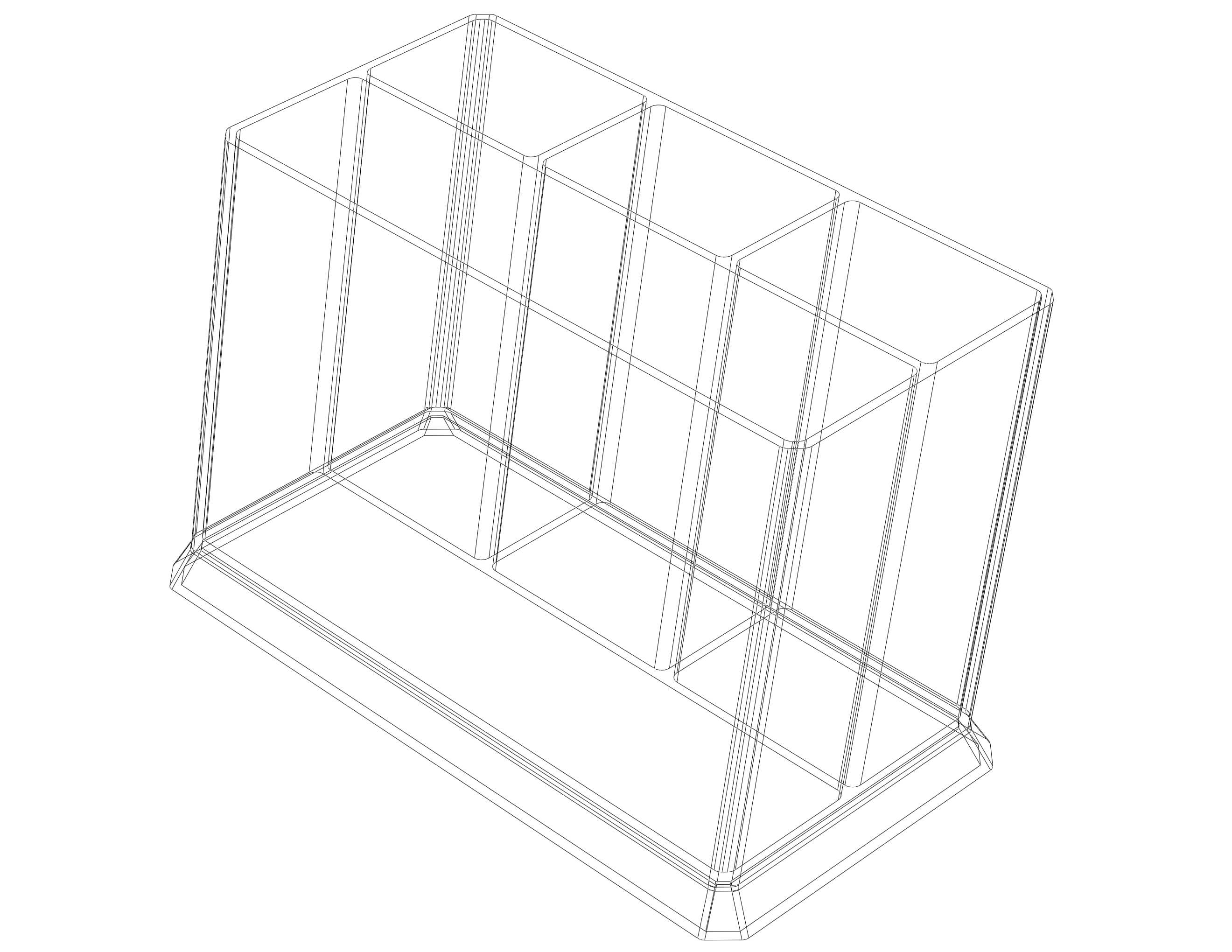 Plastic Multipurpose Holder - 3D Model by MRAnyCAD