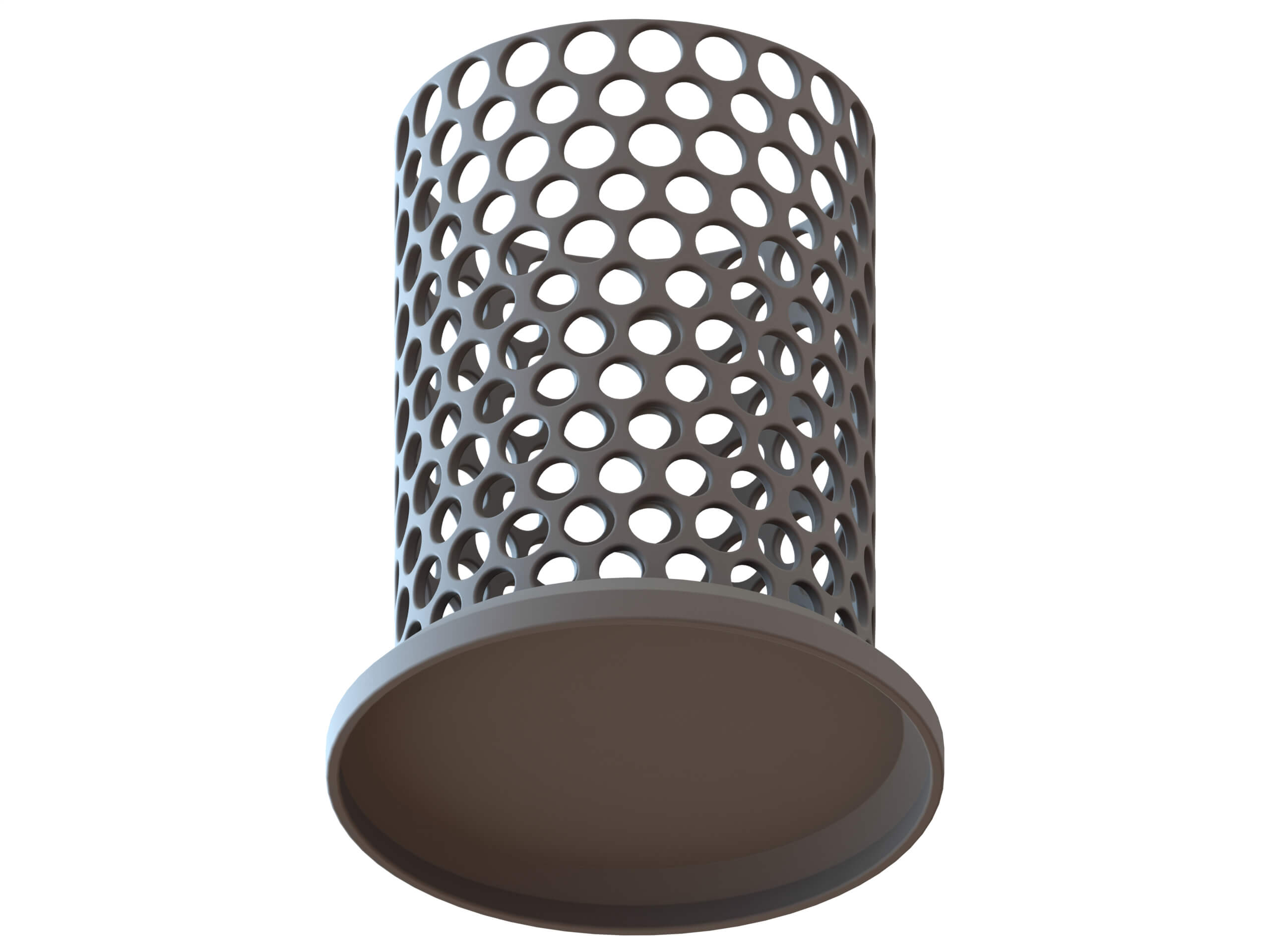 Plastic Organizer Round Holder 7 Cm - 3D Print Model by MRAnyCAD