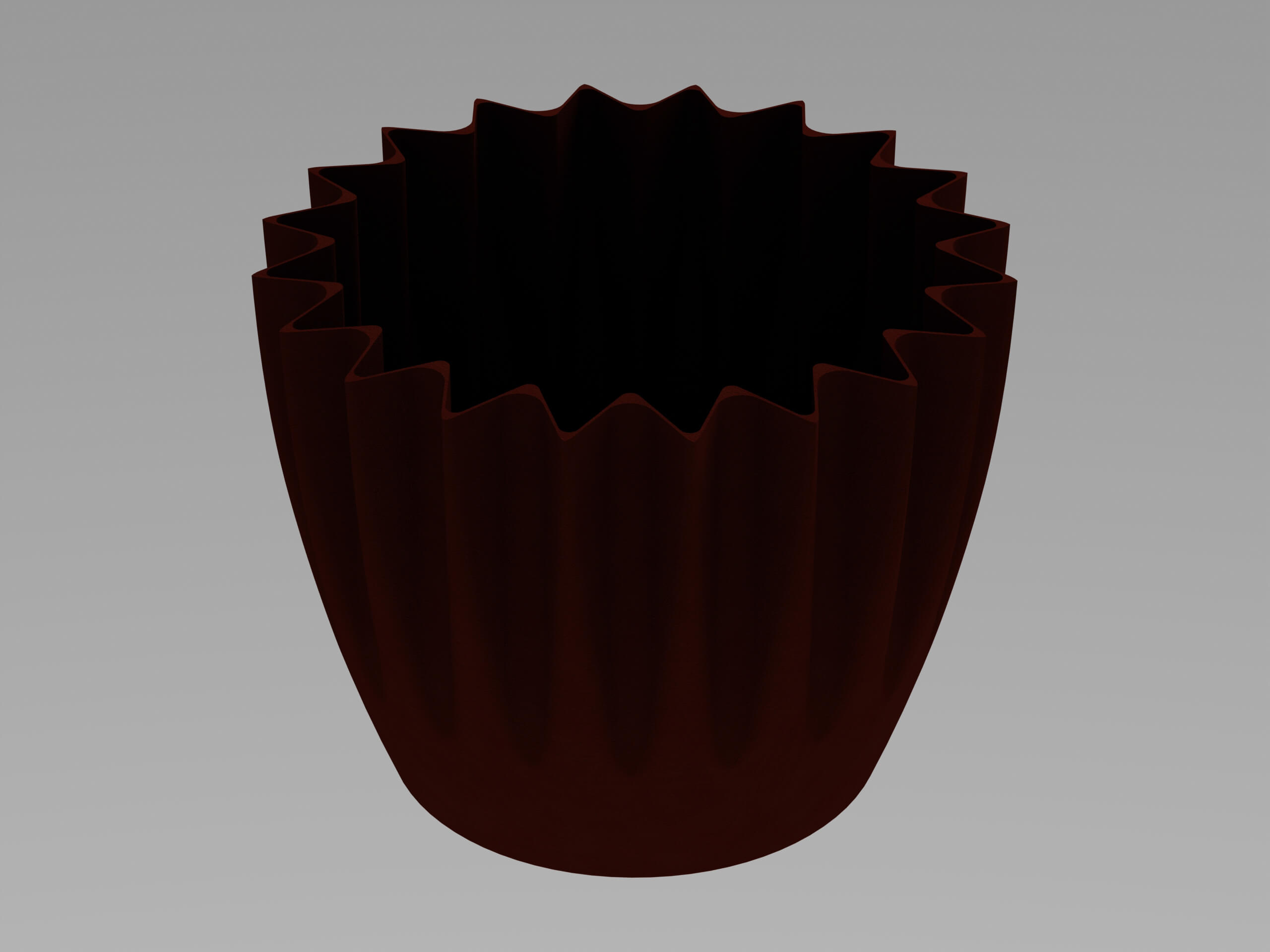 Plastic Plant Pot 6 Inch - 3D Print Model by MRAnyCAD