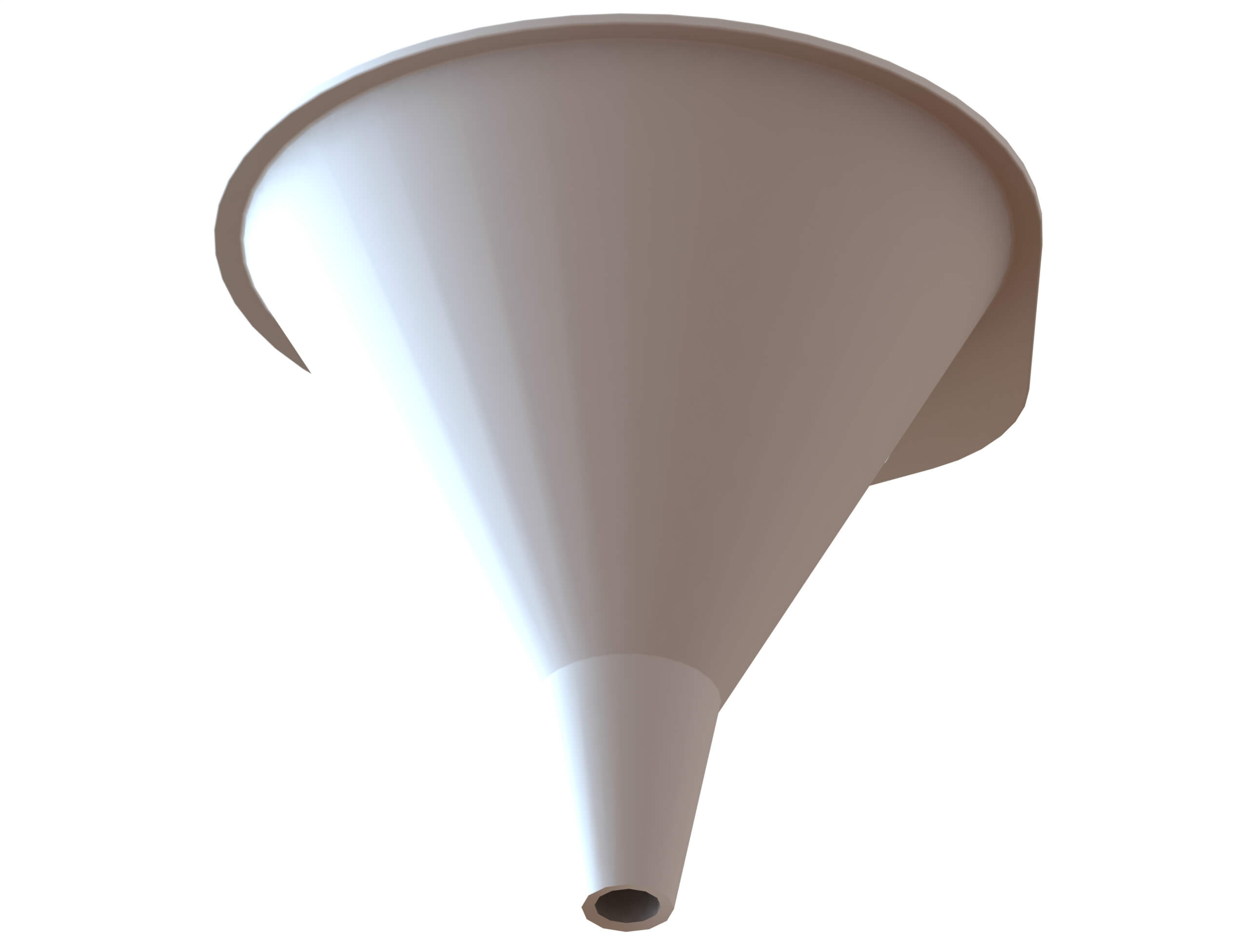 Plastic Round Shaped Utility Funnel - 3D Print Model by MRAnyCAD