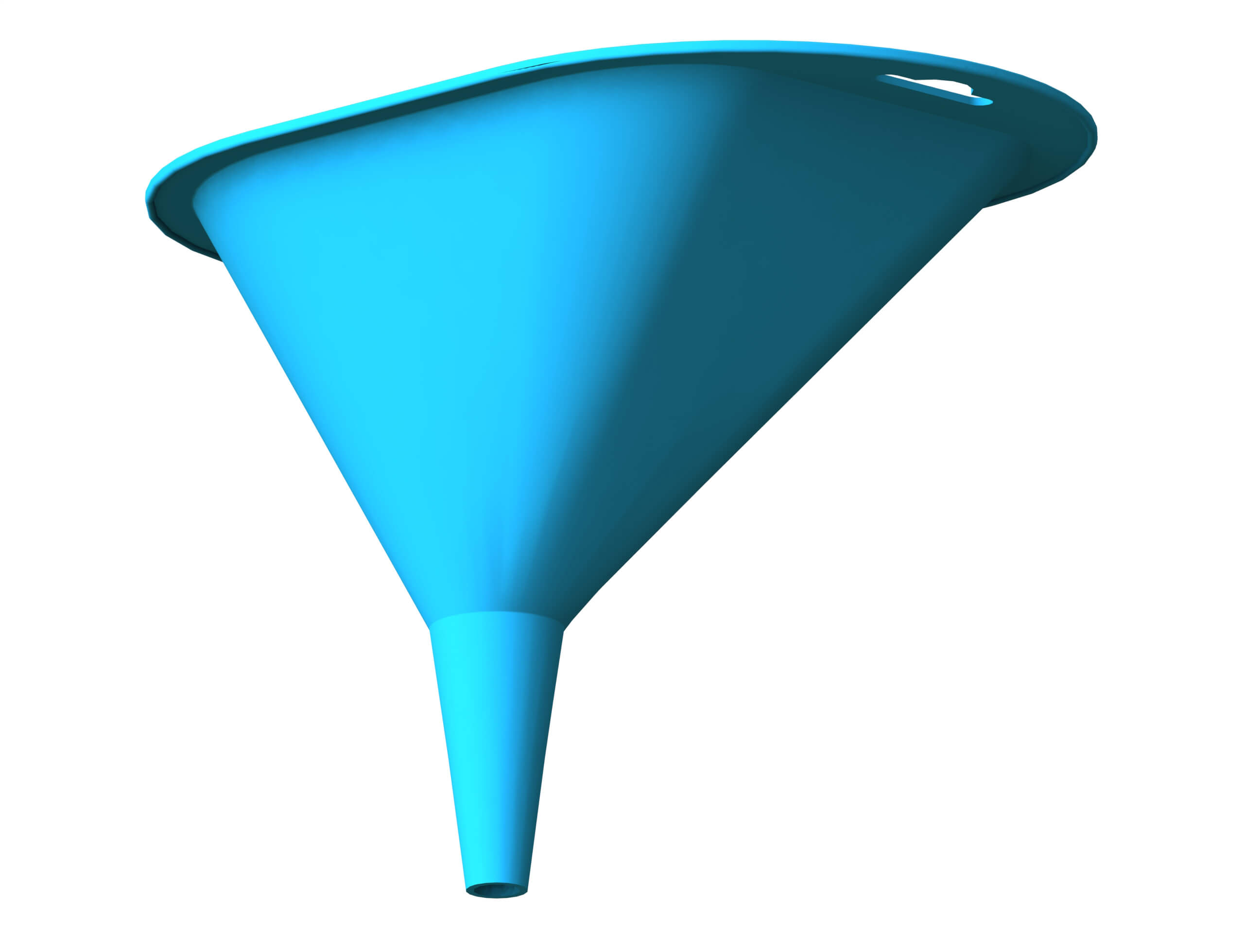 Plastic Slot Shaped Funnel - 3D Print Model by MRAnyCAD