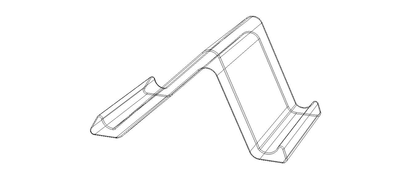 Plastic Stand Holder for Tablets - 3D Print Model by MRAnyCAD
