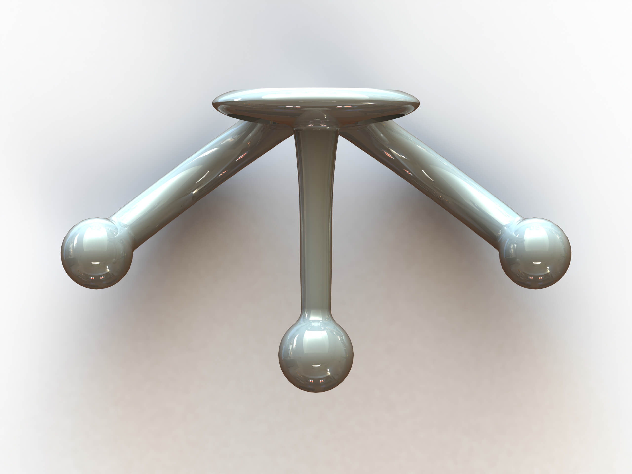 Plastic Triple Coat Hook - 3D Model by MRAnyCAD