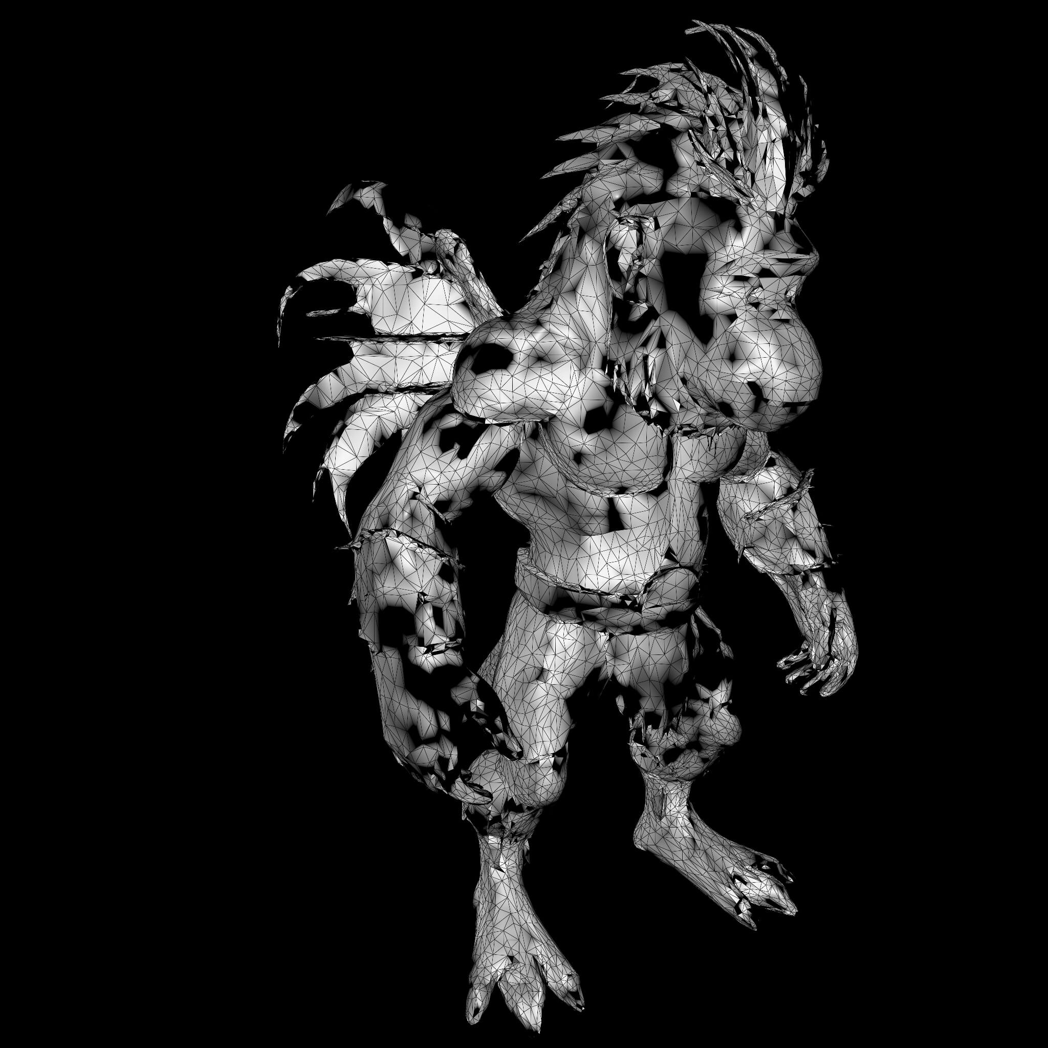 Primal Guardian - Mythical Monkey Warrior Free 3D Model by MRAnyCAD