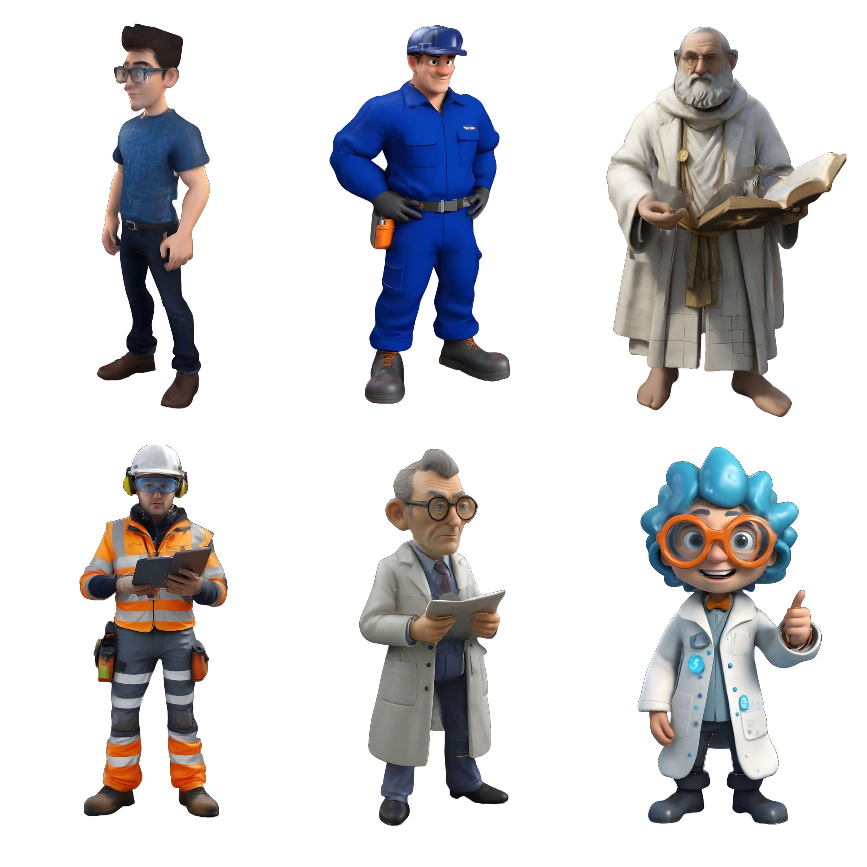 Professional Character Collection - 3D Model by MRAnyCAD